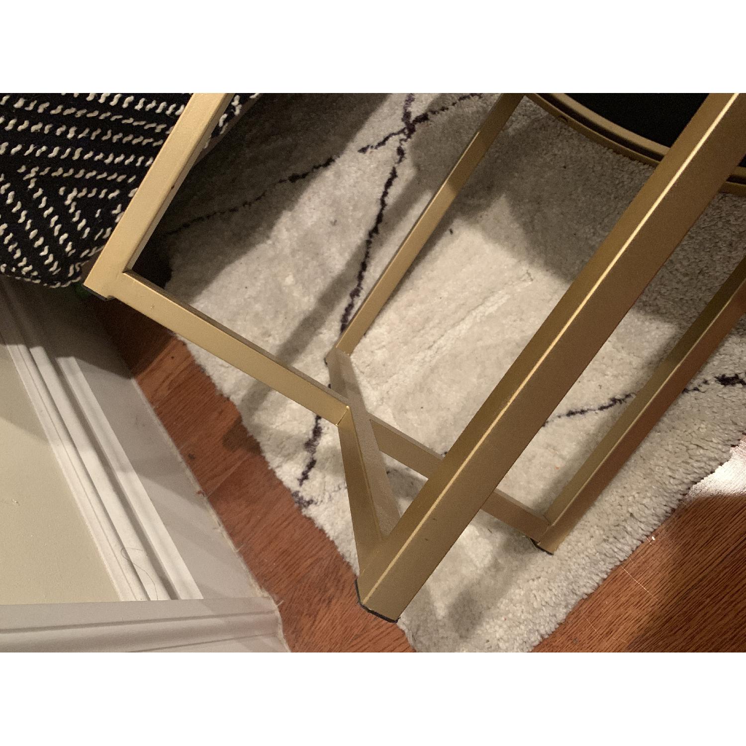 Target Threshold Pink & Gold Ottoman - AptDeco