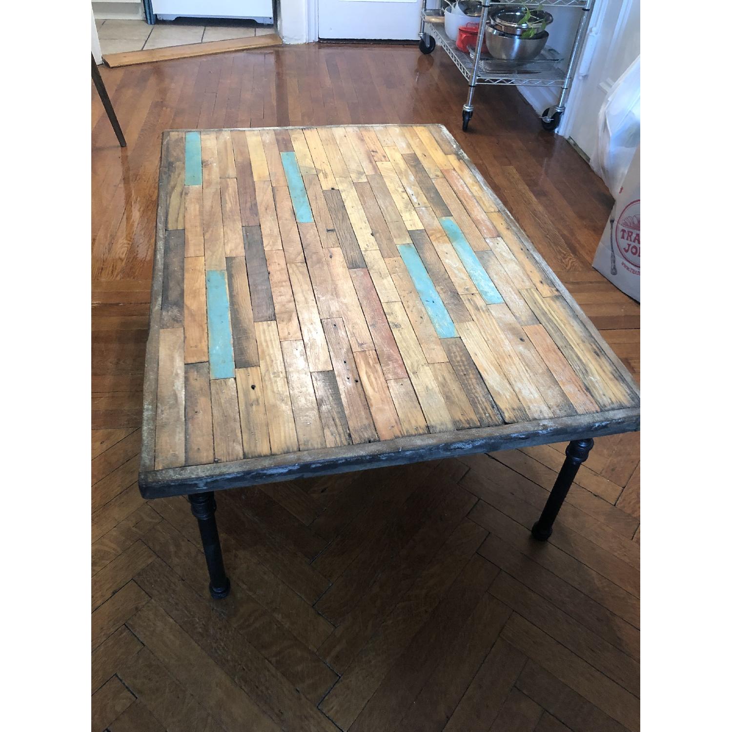Custom Hand Made Rustic Wood Coffee Table - AptDeco
