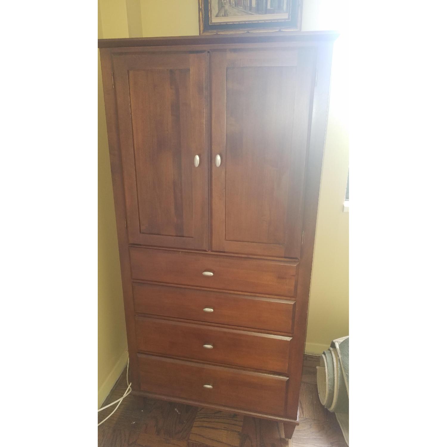 Ethan Allen Entertainment Armoire w/ Drawer - AptDeco