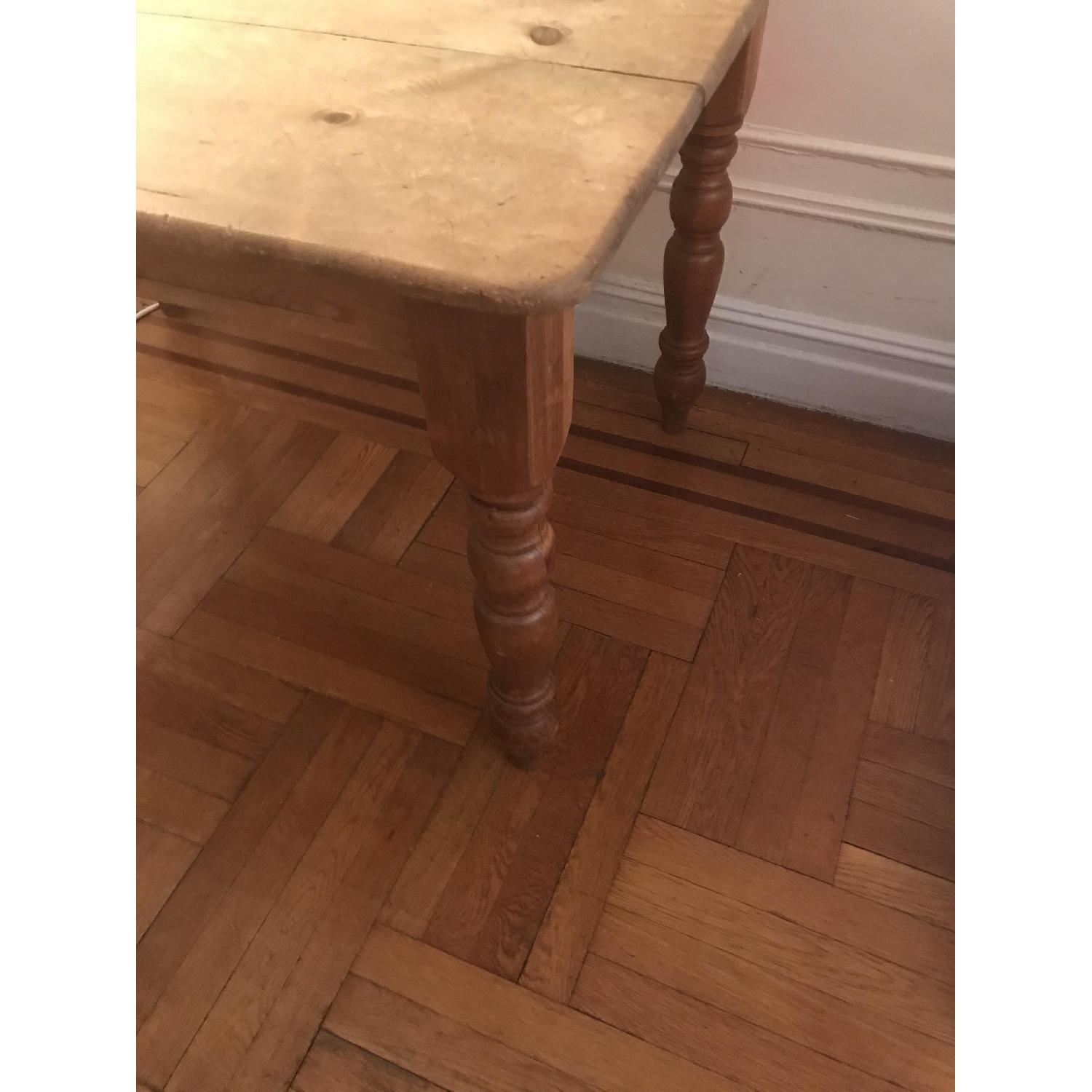 Rustic Shabby Chic Farmhouse Wood Dining Table - AptDeco