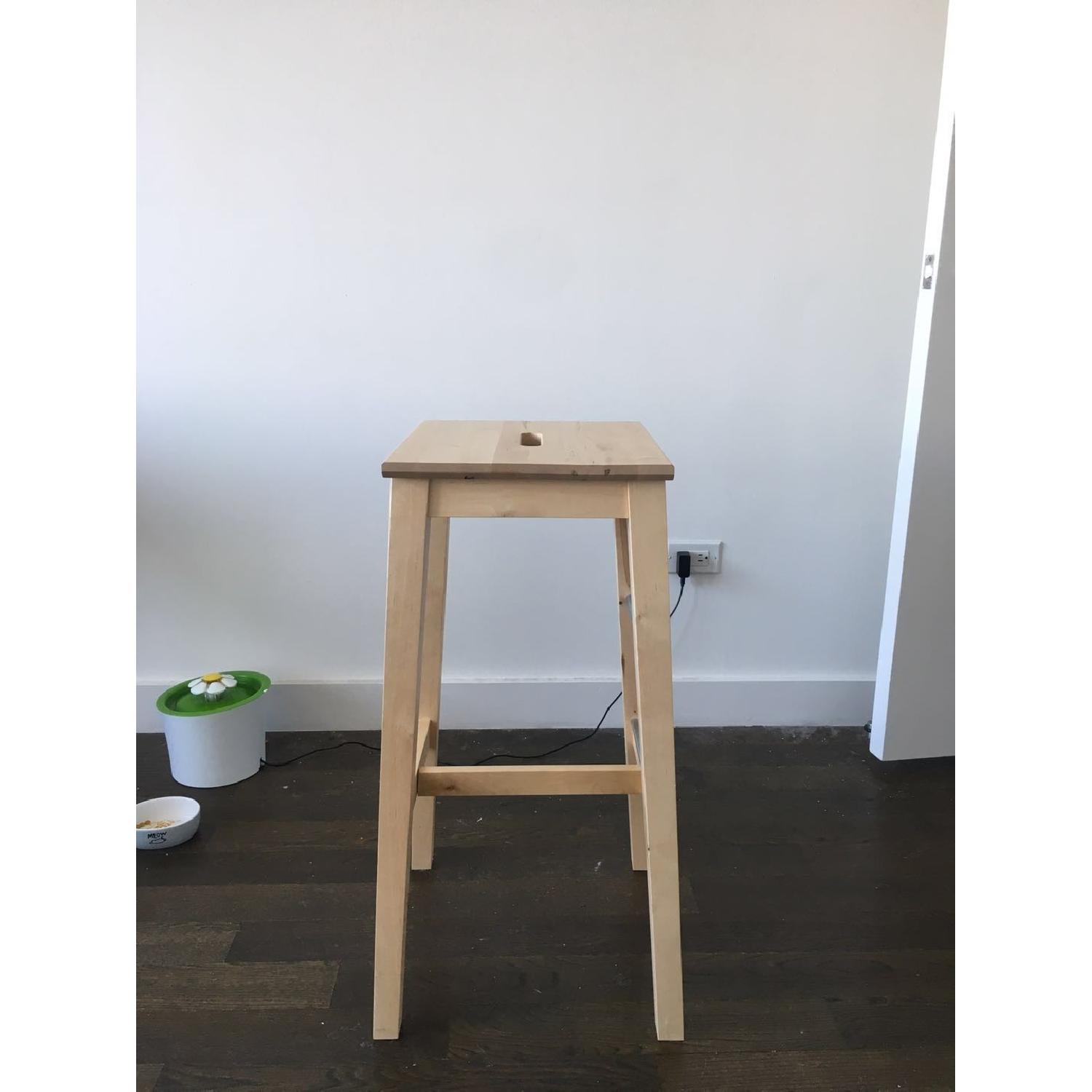 Ikea Birch Bar Stool/Bar Chair - AptDeco