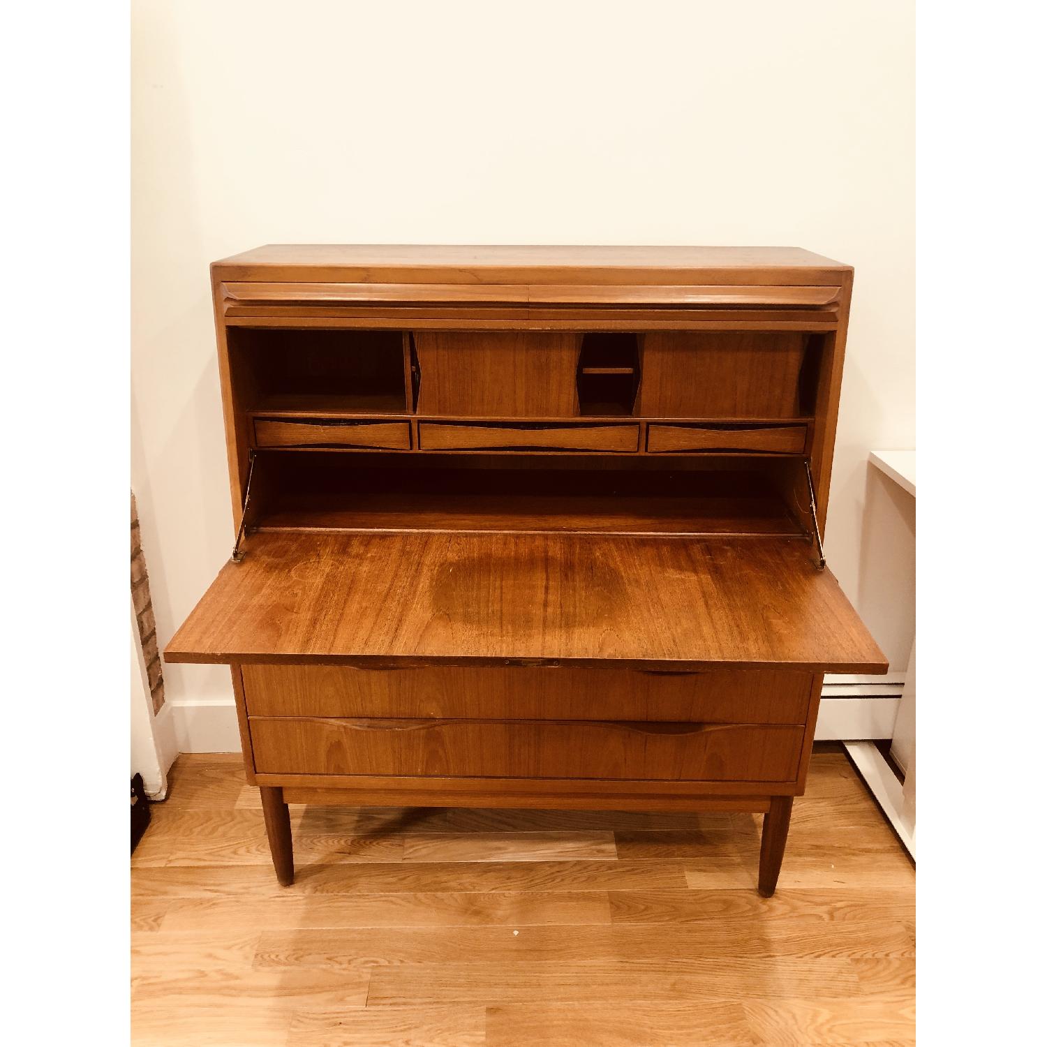 Mid Century Modern Secretary Desk - AptDeco