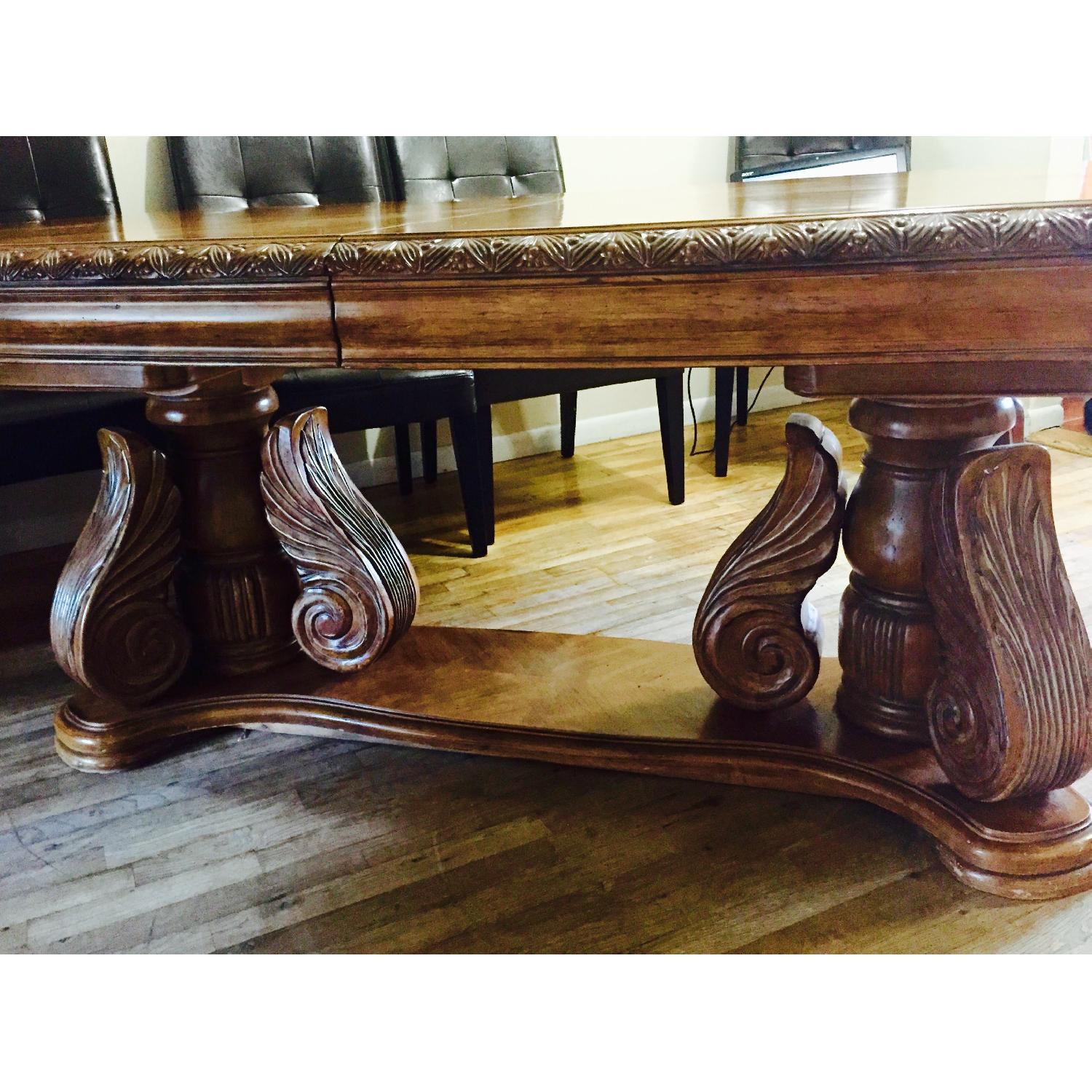 Aico Solid Wood Extendable Dining Table - AptDeco