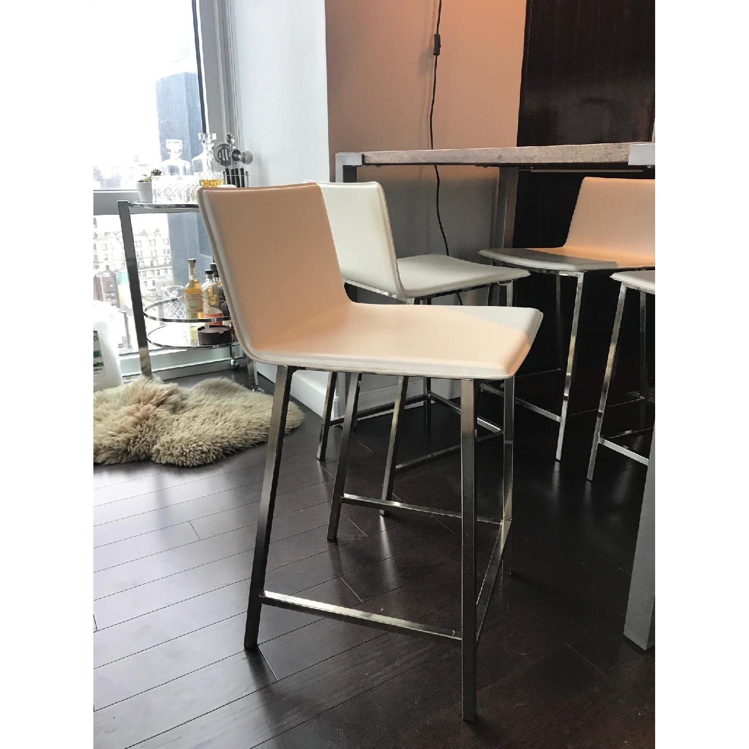 CB2 Phoenix Ivory Counter Stools - AptDeco