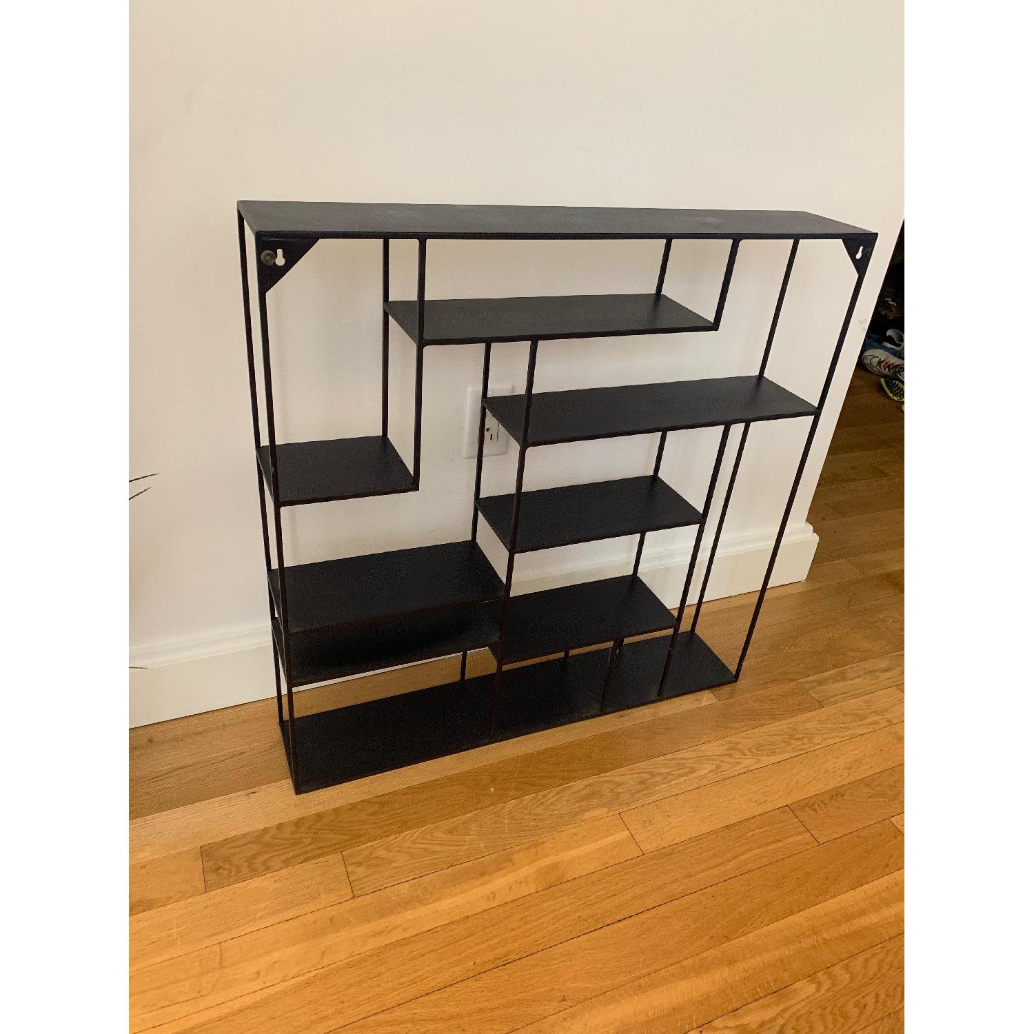 Black Asymmetrical Shelving Unit - AptDeco