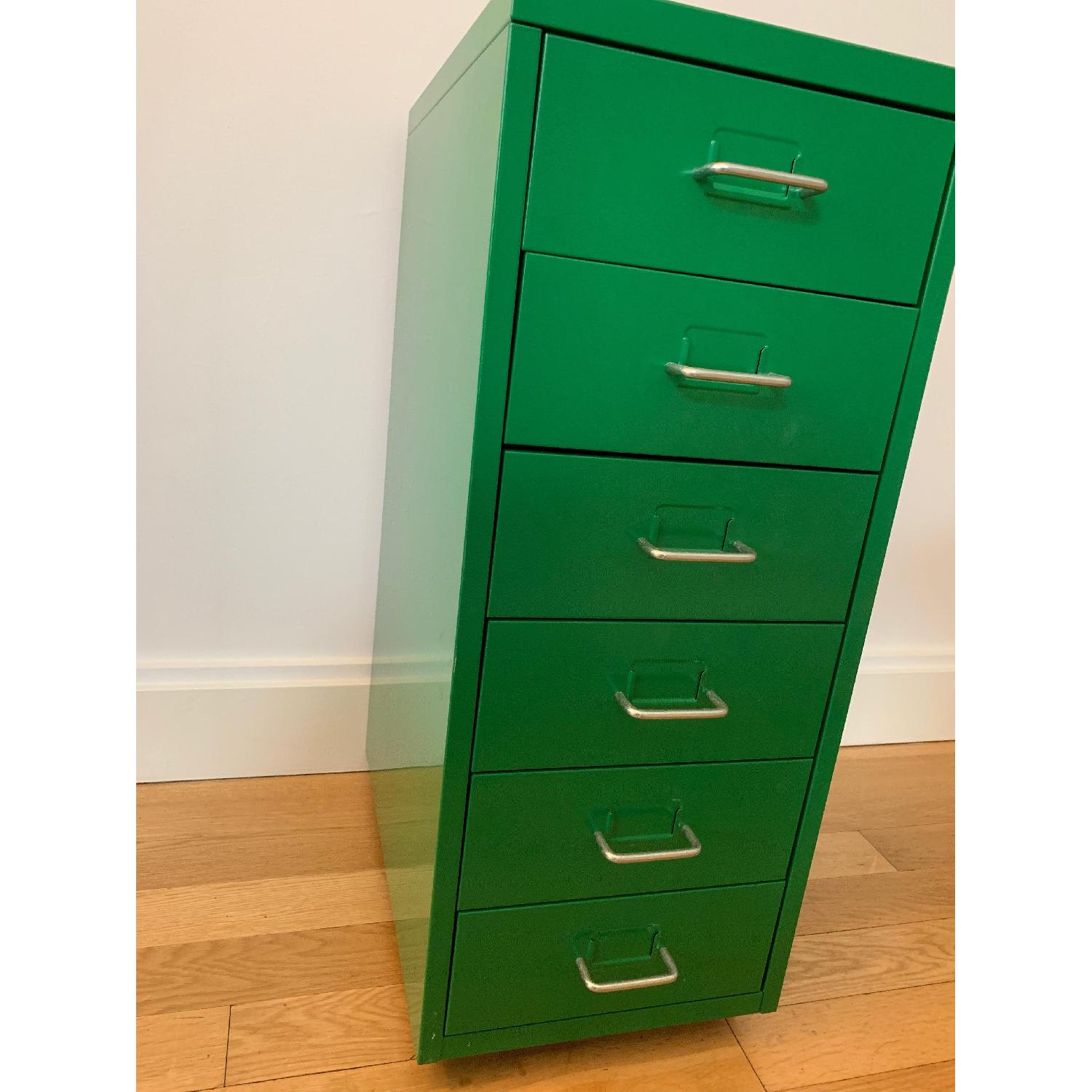 Green 6-Drawer Filing Cabinet - AptDeco