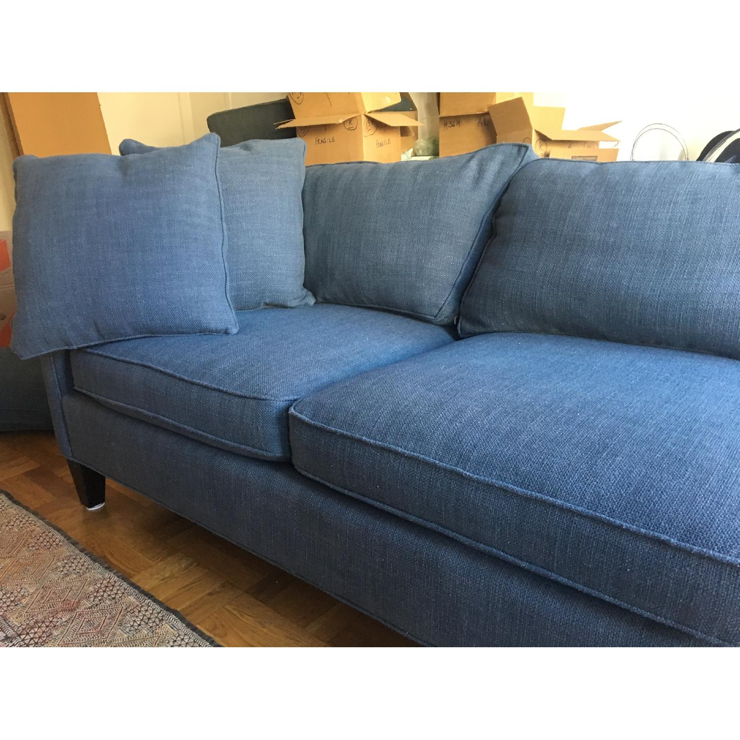 ABC Carpet and Home Blue Sofa - AptDeco