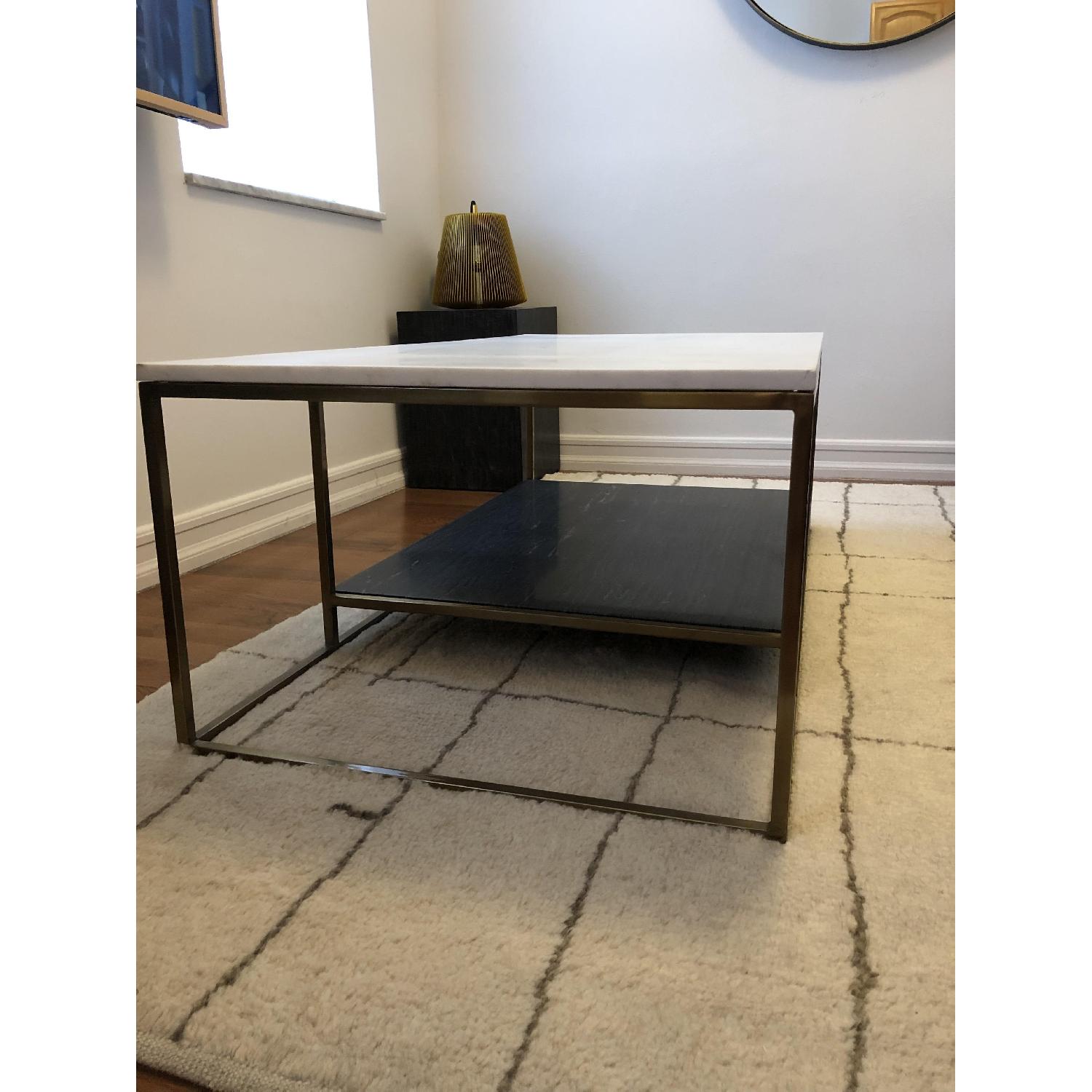 CB2 Marble Coffee Table - AptDeco