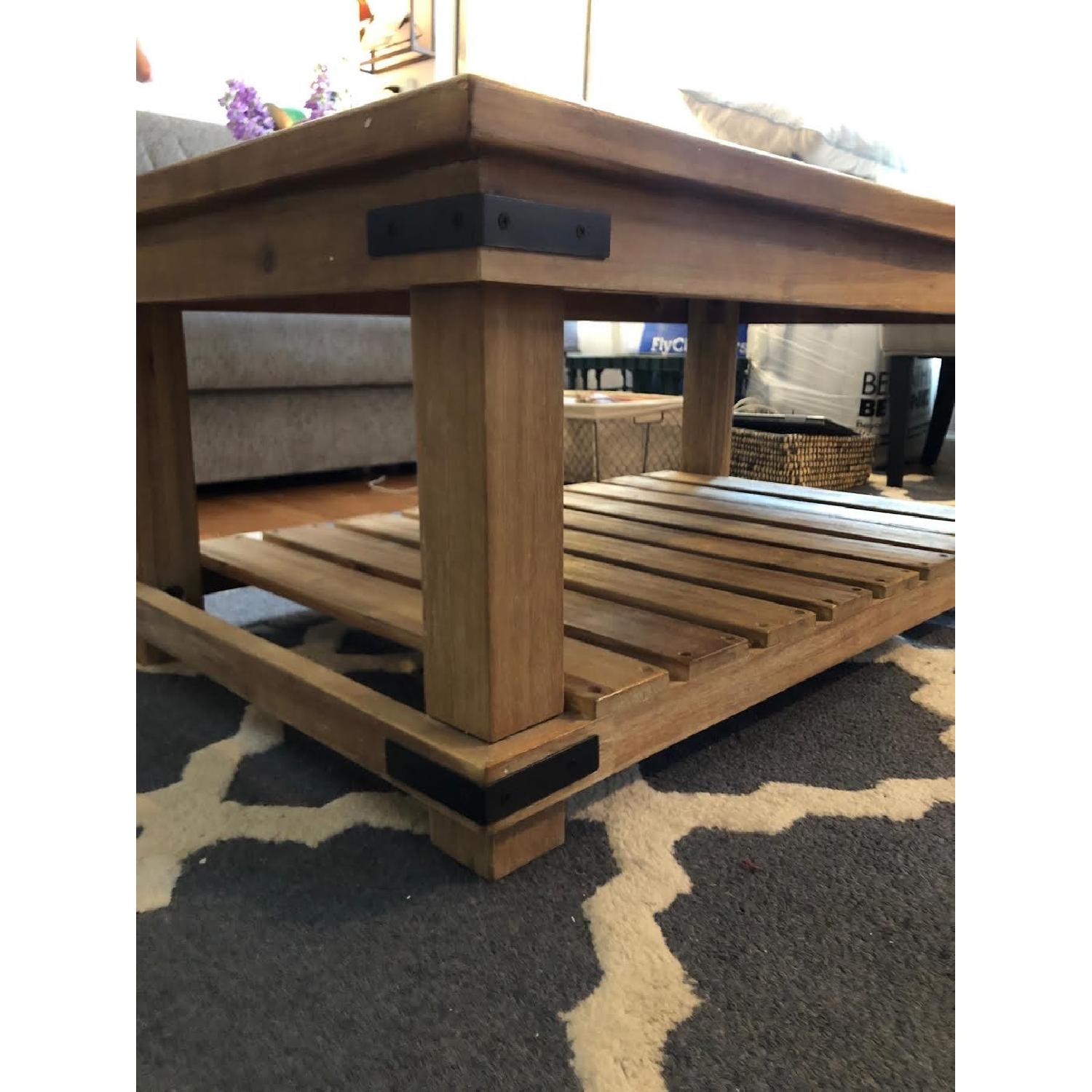 World Market Wood Metal Coffee Table