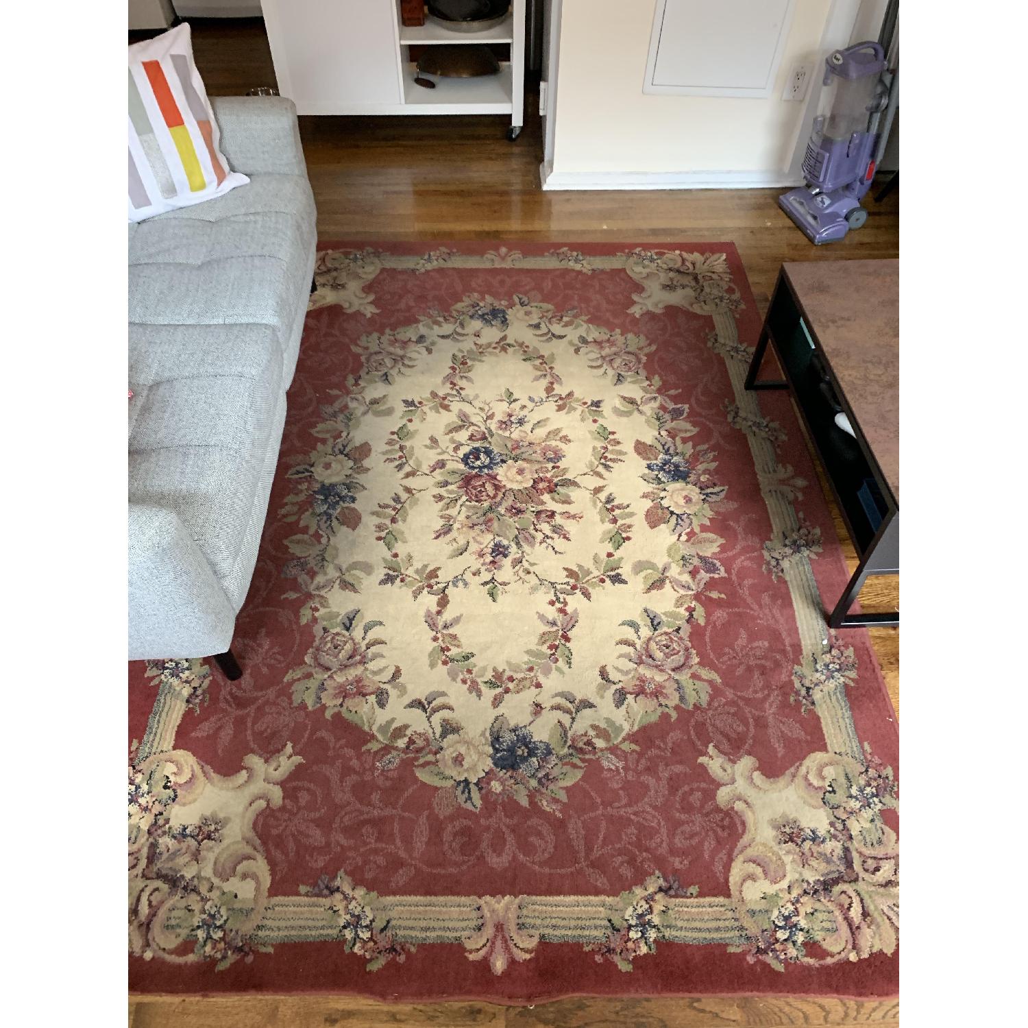 Grand Legacy Cameo Rose Burgundy Area Rug - AptDeco