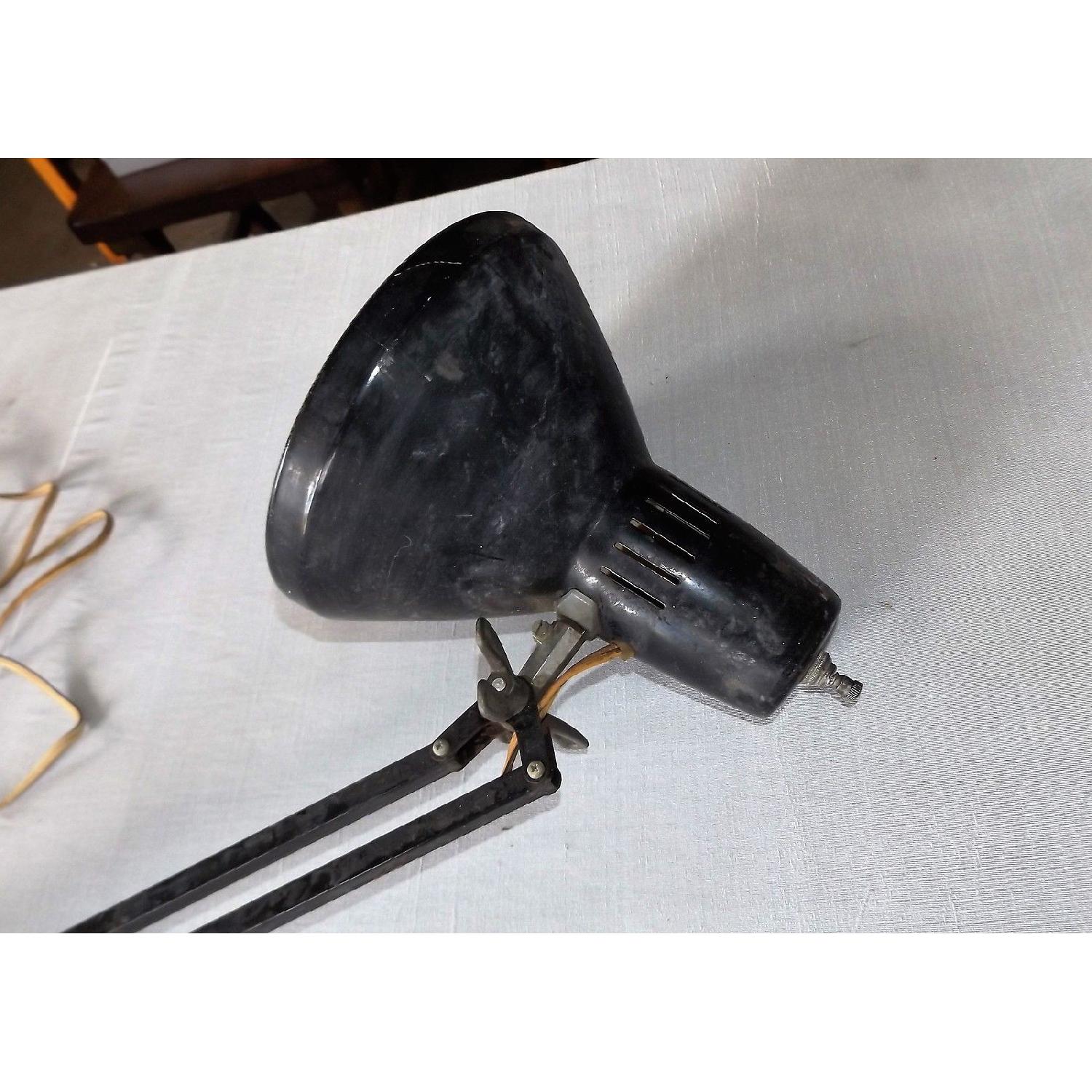 Vintage Clamp Base Swingarm Spring-Loaded Table Work Lamp - AptDeco