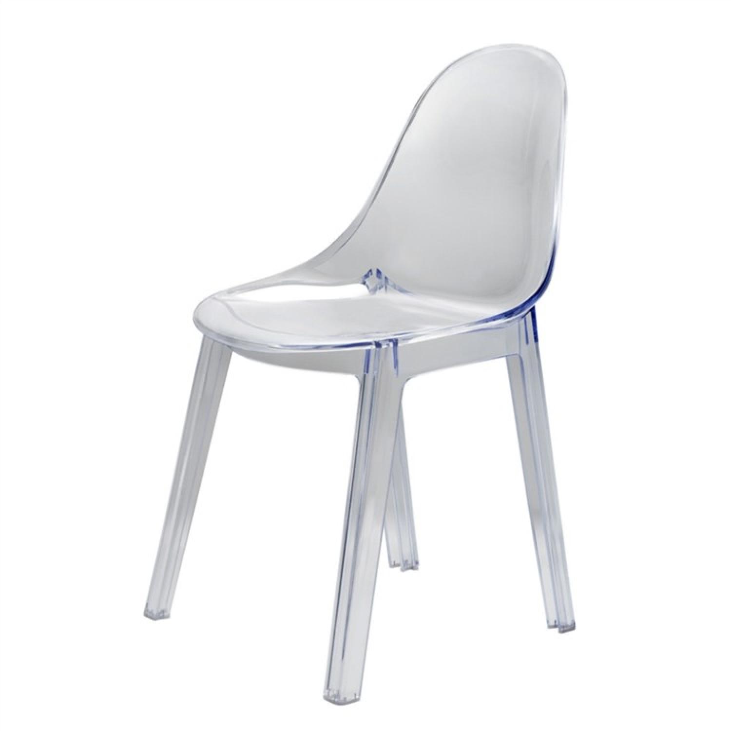 Modern Acrylic Stackable Dining Chair - AptDeco