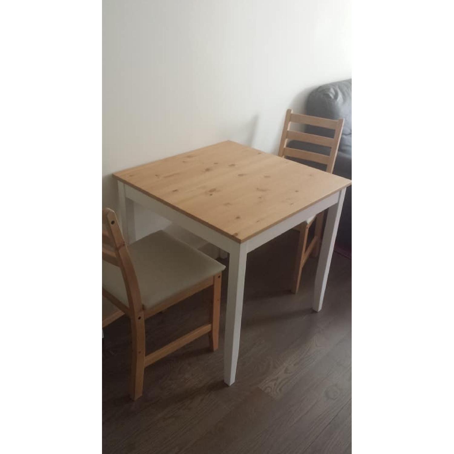 Ikea Lerhamn Square Wood Dining Table - AptDeco