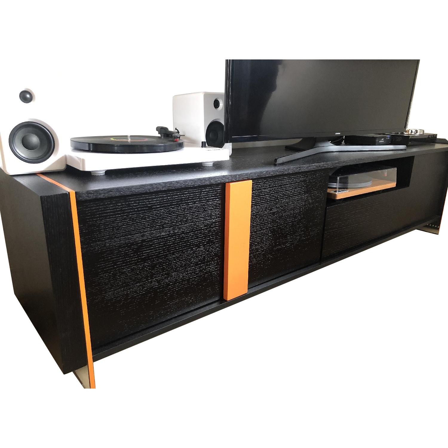 Creative Furniture Modern Orange & Black Media Console - AptDeco