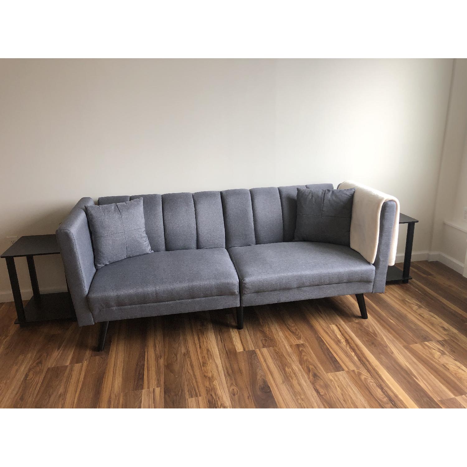 Sofamania Mid Century Modern Convertible Sofa/Futon - AptDeco