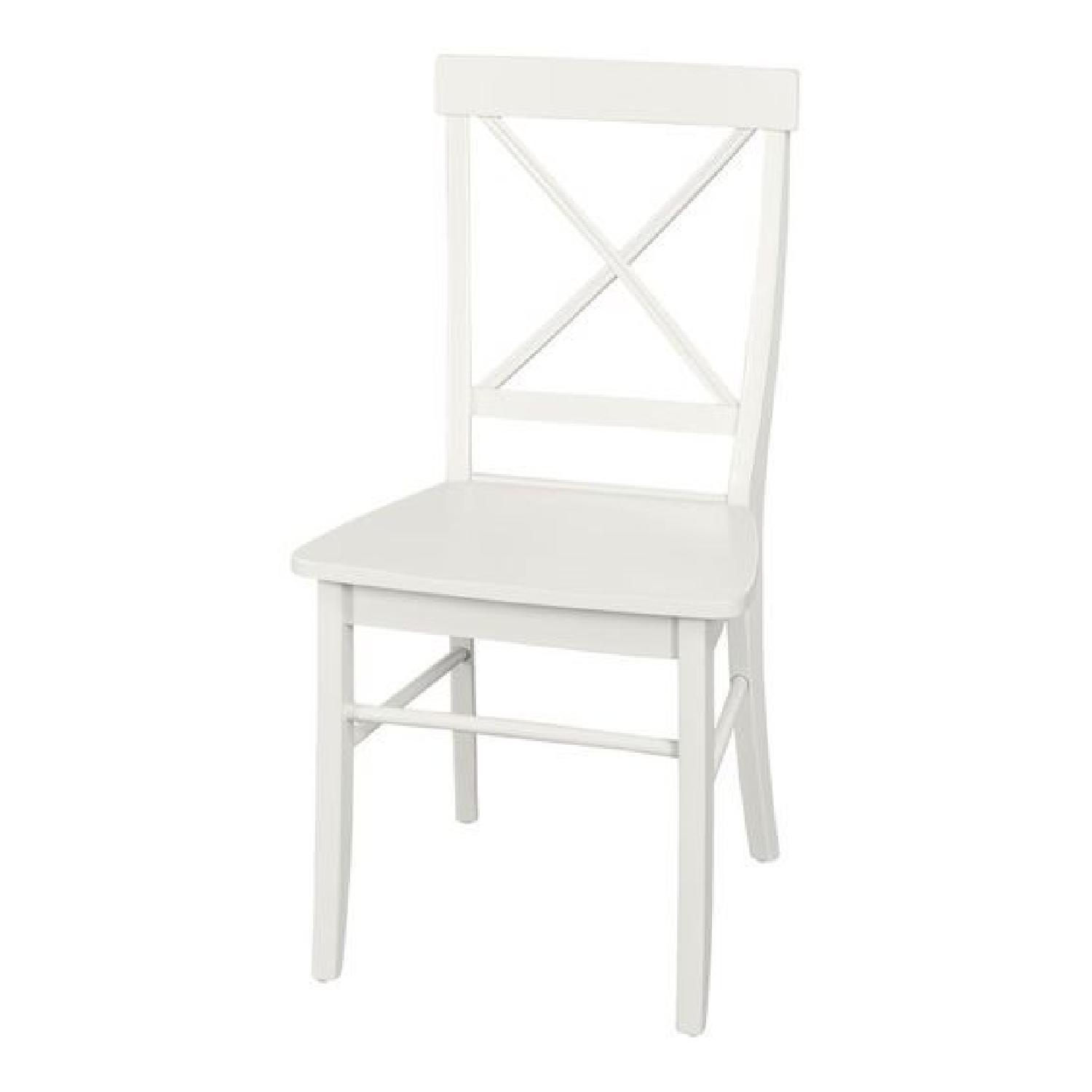Beachcrest Home Brookwood White Wood Dining Chairs - AptDeco