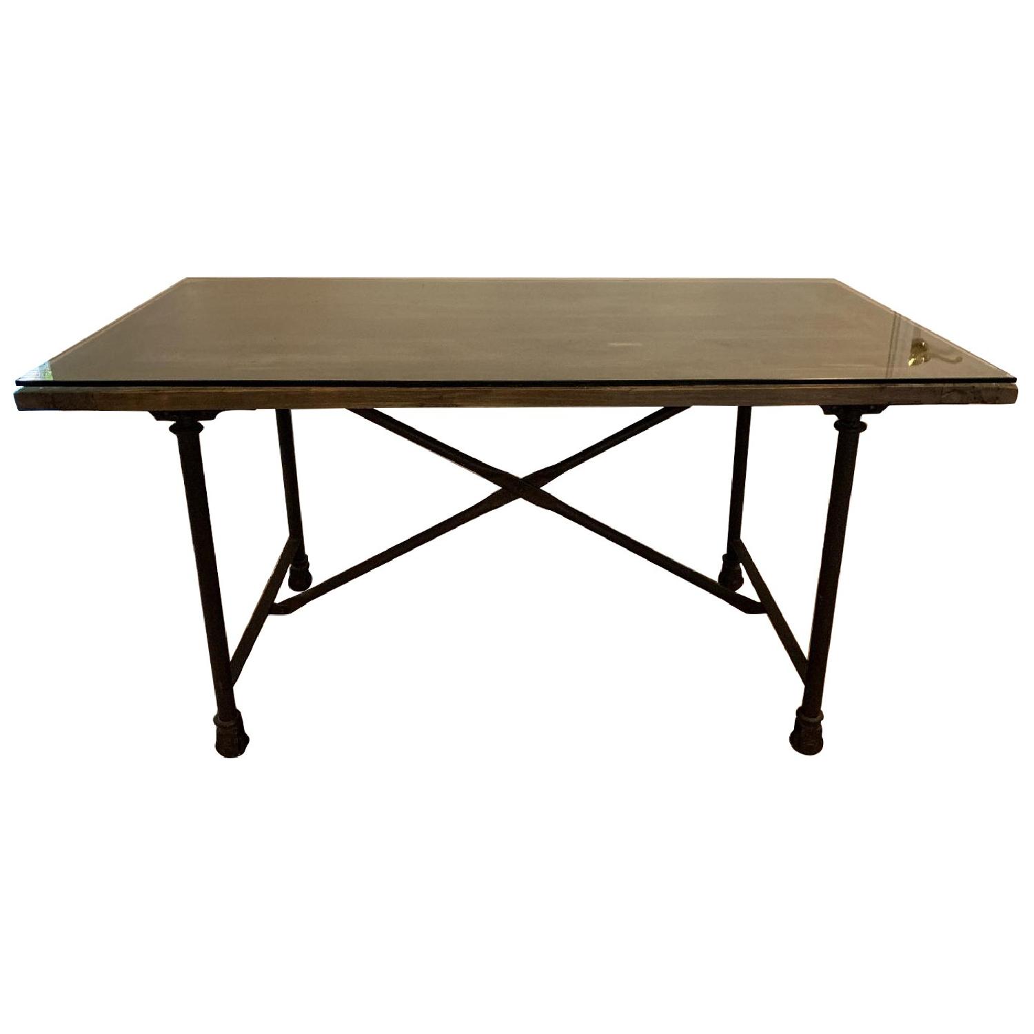 Restoration Hardware Flatiron Dining Table - AptDeco