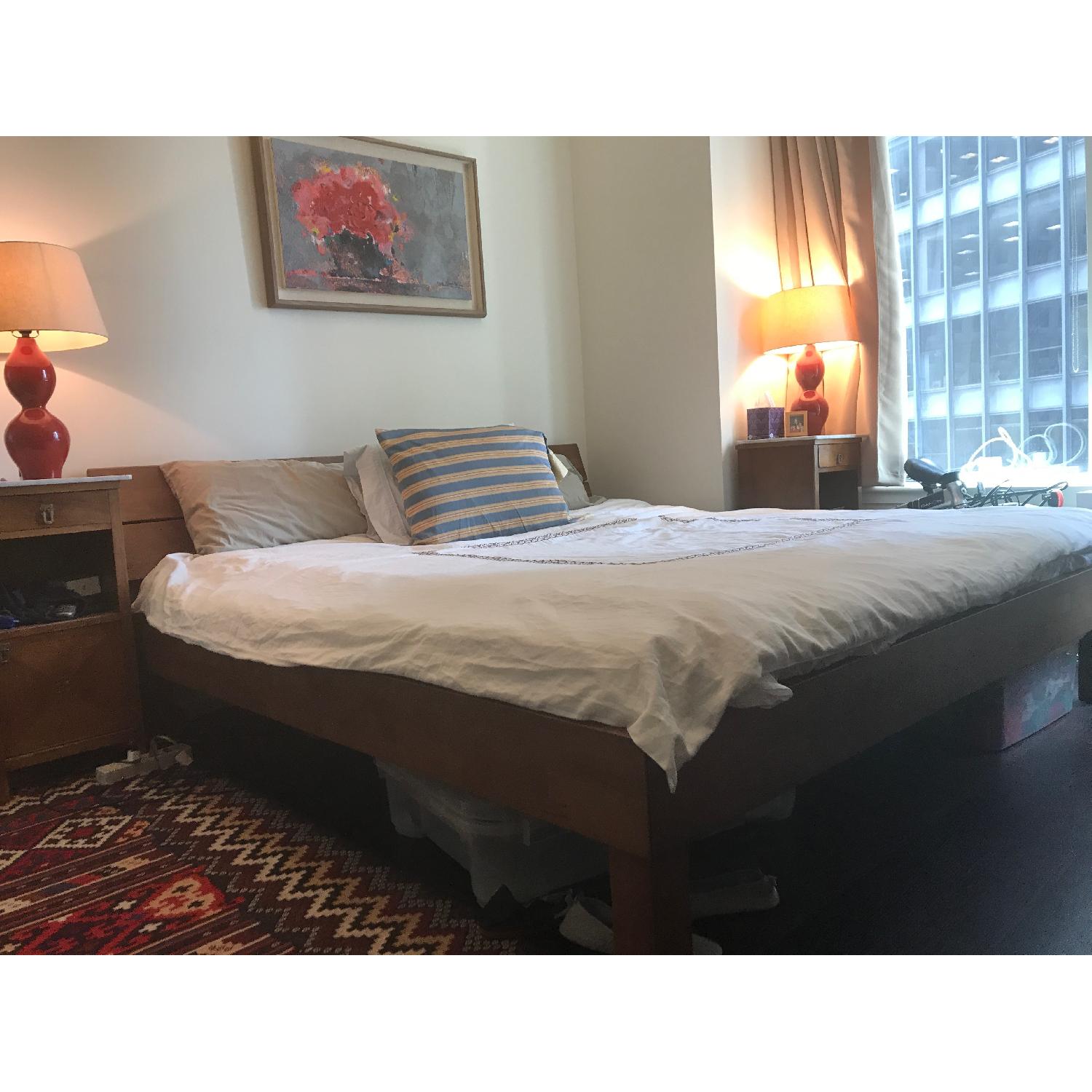 Custom-Made Swiss King-Sized Bed - AptDeco