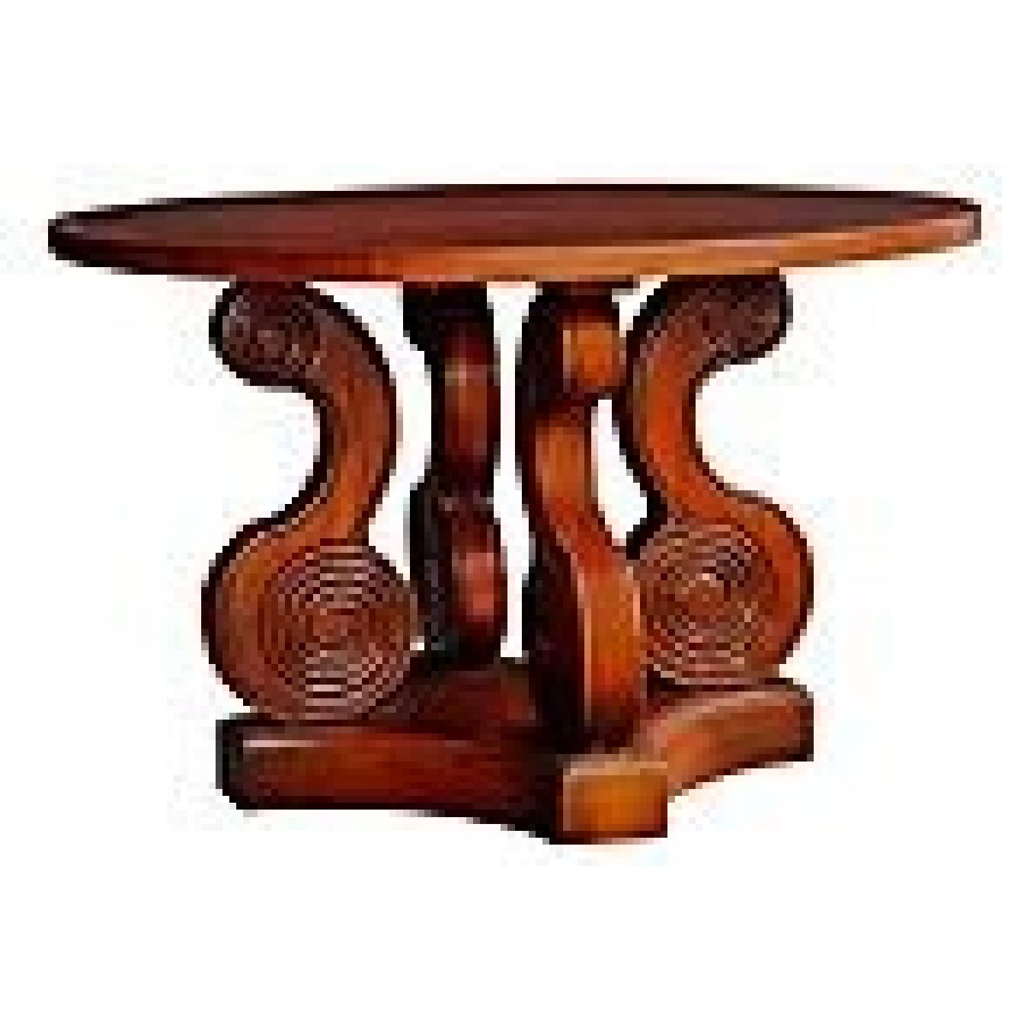 Steven Shell Scroll Farnaby Dining Table - AptDeco