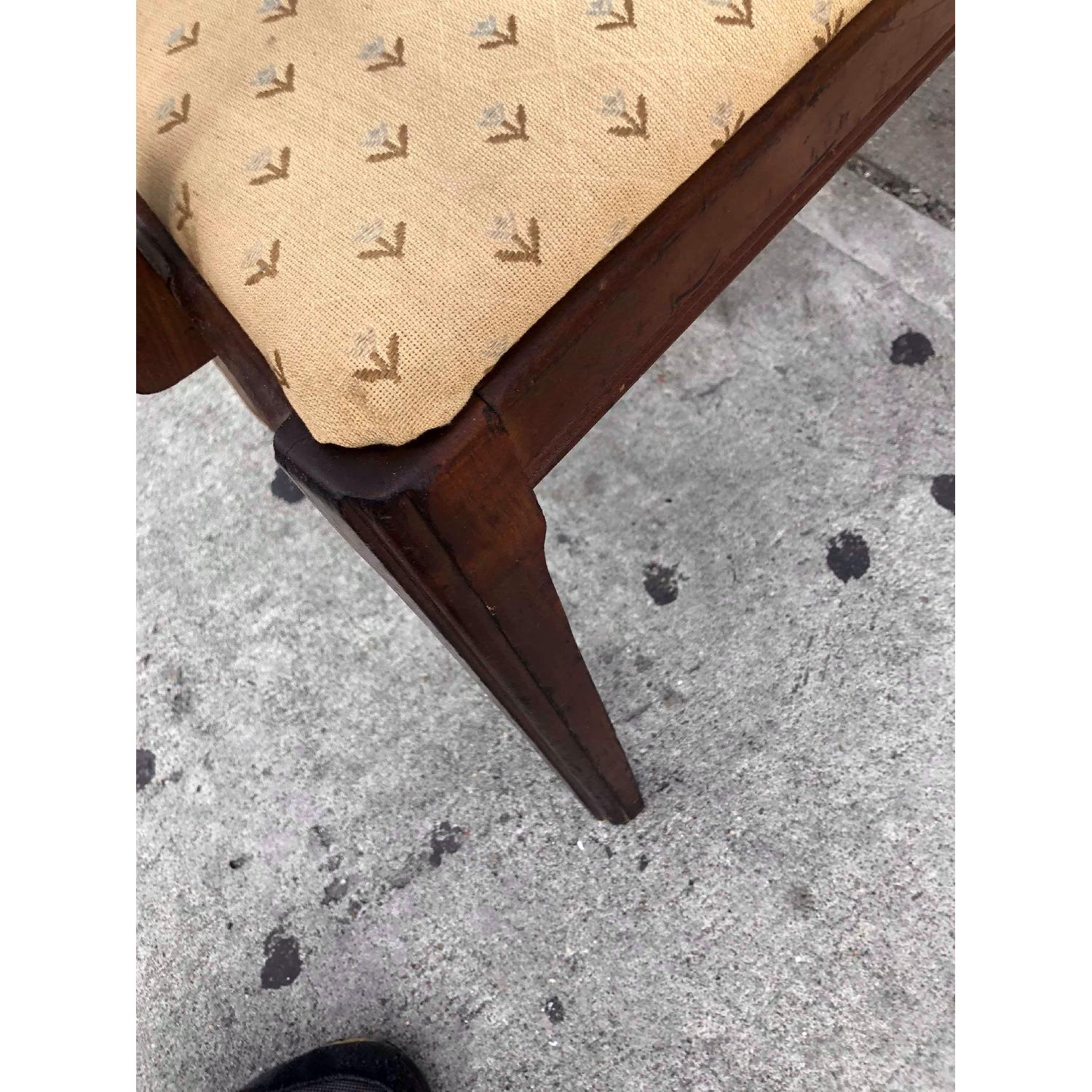 Antique 1920s Mahogany Boudoir Bedroom Chair - AptDeco