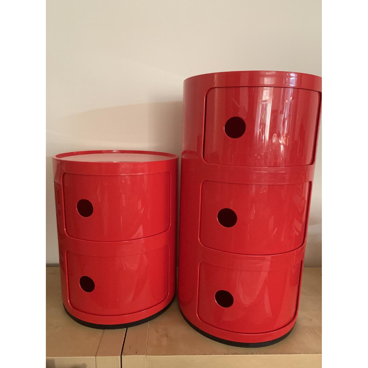 Kartell Componibili Round 3 Door Storage Tower - AptDeco