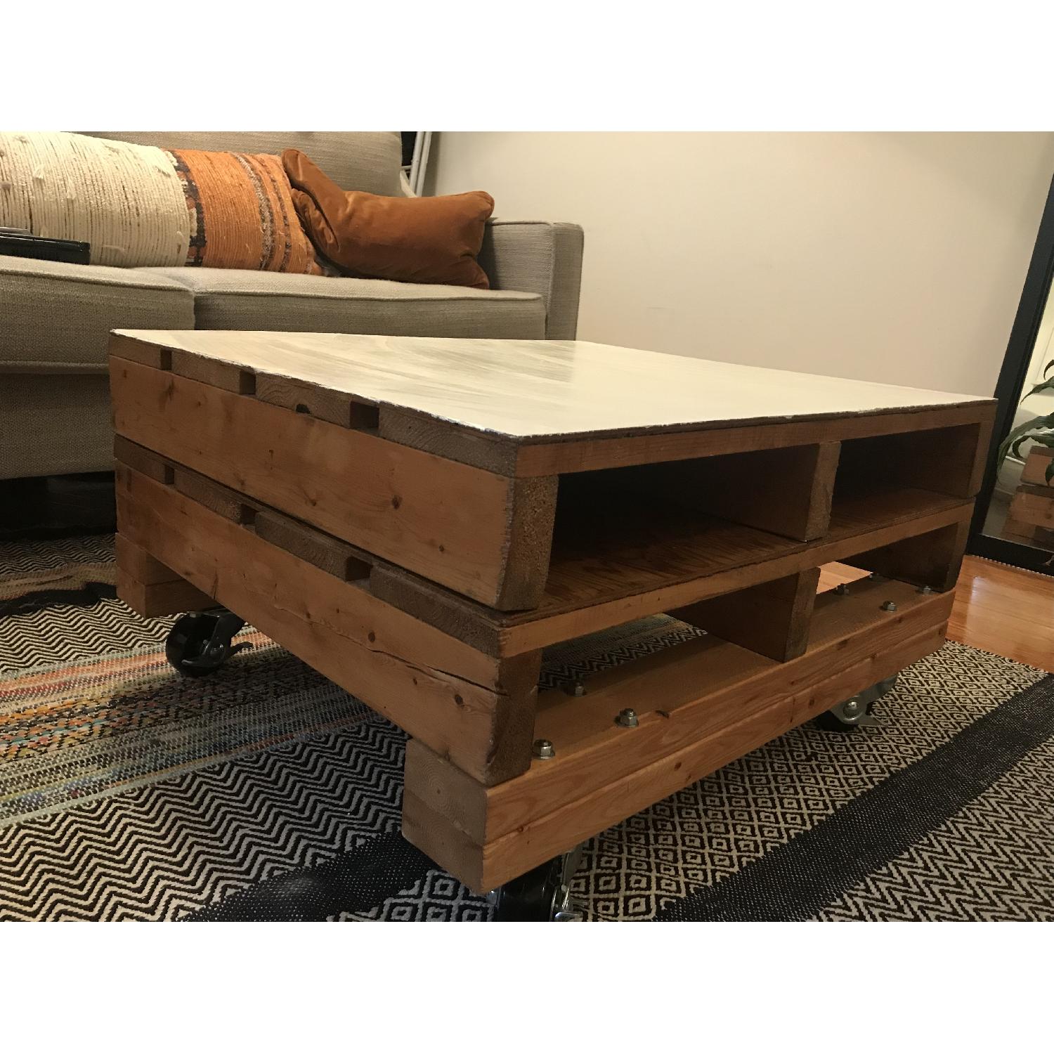 Custom Made Pallet Coffee Table - AptDeco