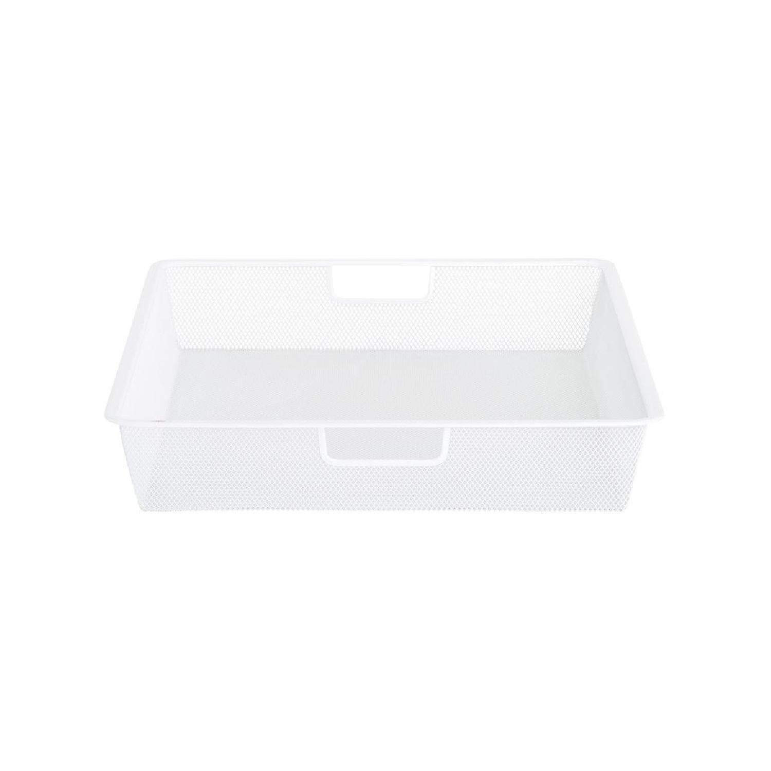 Container Store White Elfa Mesh Closet Drawers - AptDeco