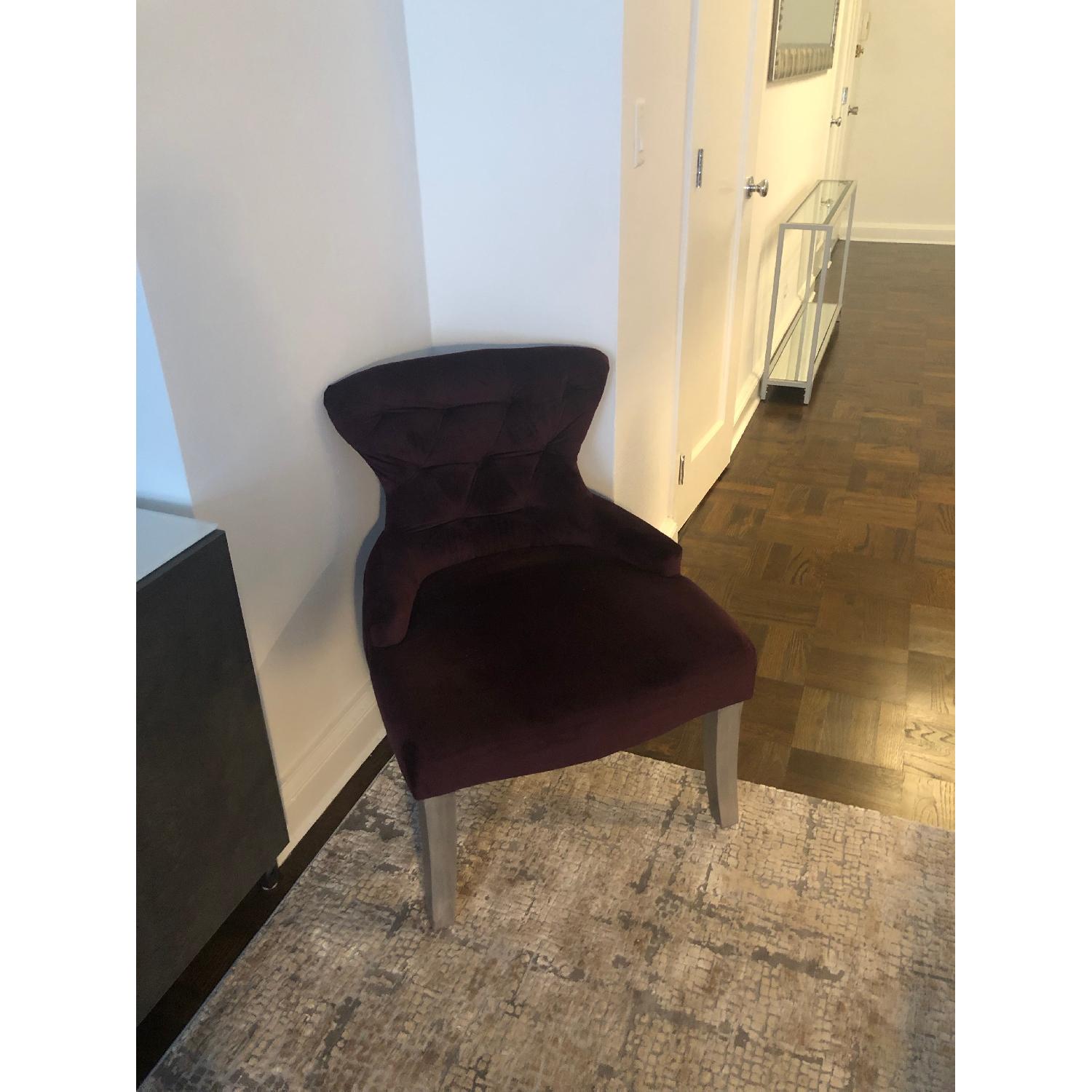 Deep Purple Accent Chairs - AptDeco