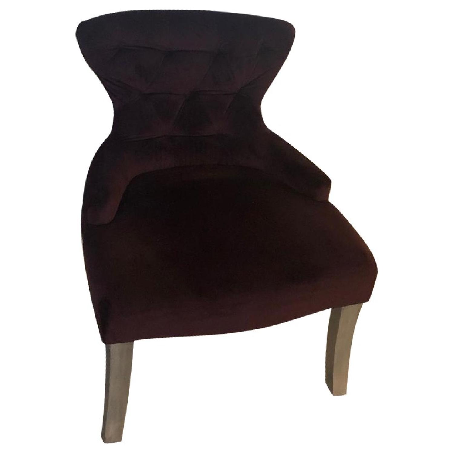 Deep Purple Accent Chairs - AptDeco