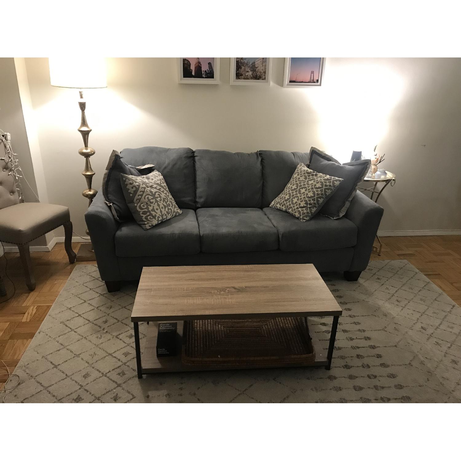 Ashley Hannin Fabric Sofa in Spice - AptDeco