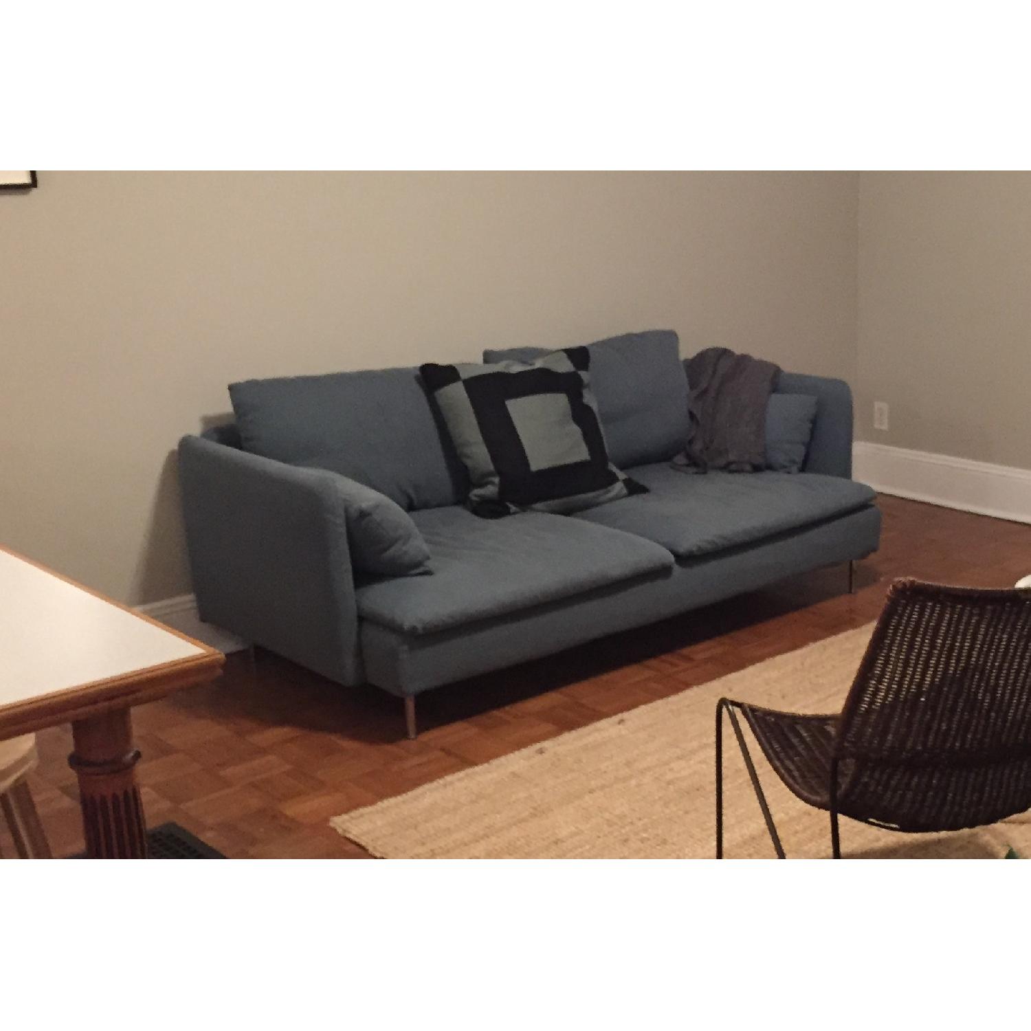 Ikea Soderhamn Turquoise Green Sofa - AptDeco