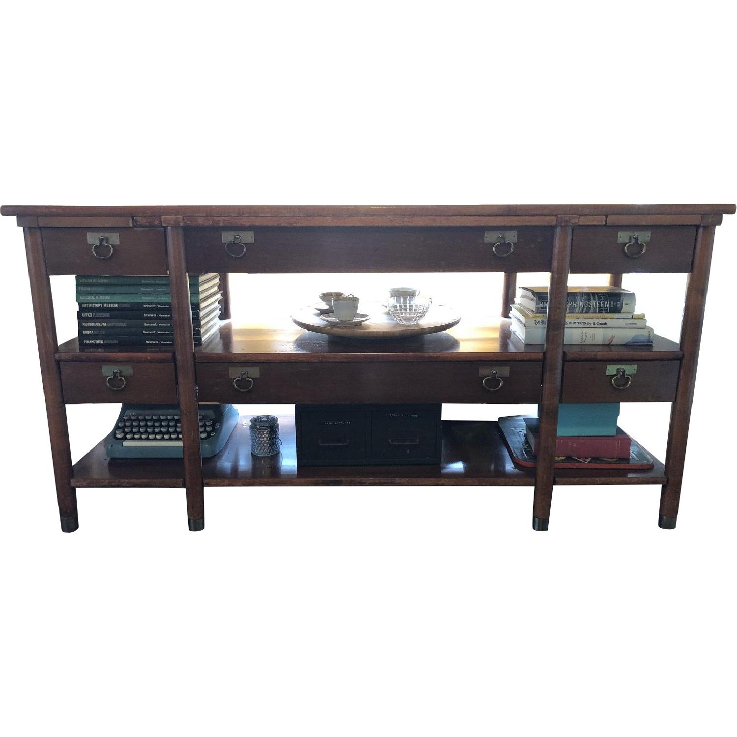 Vintage Telescoping Buffet Table - AptDeco