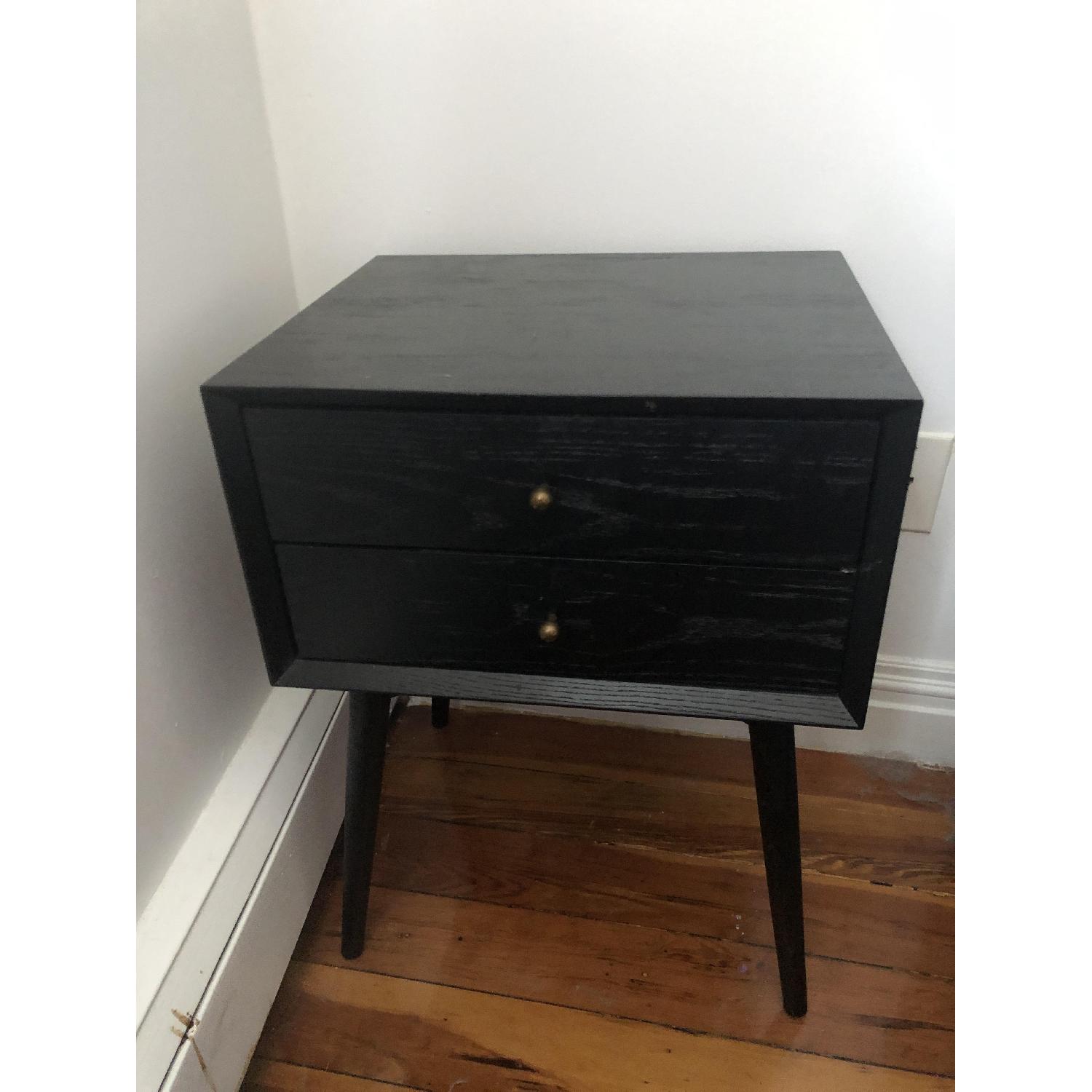 West Elm Mid Century Nightstand in Black