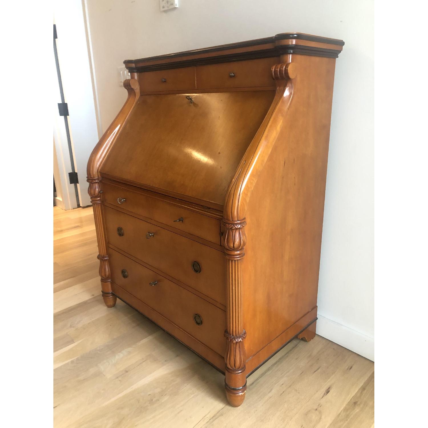 Antique Style Wood Desk - AptDeco