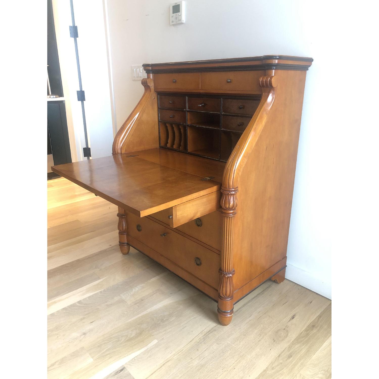 Antique Style Wood Desk - AptDeco