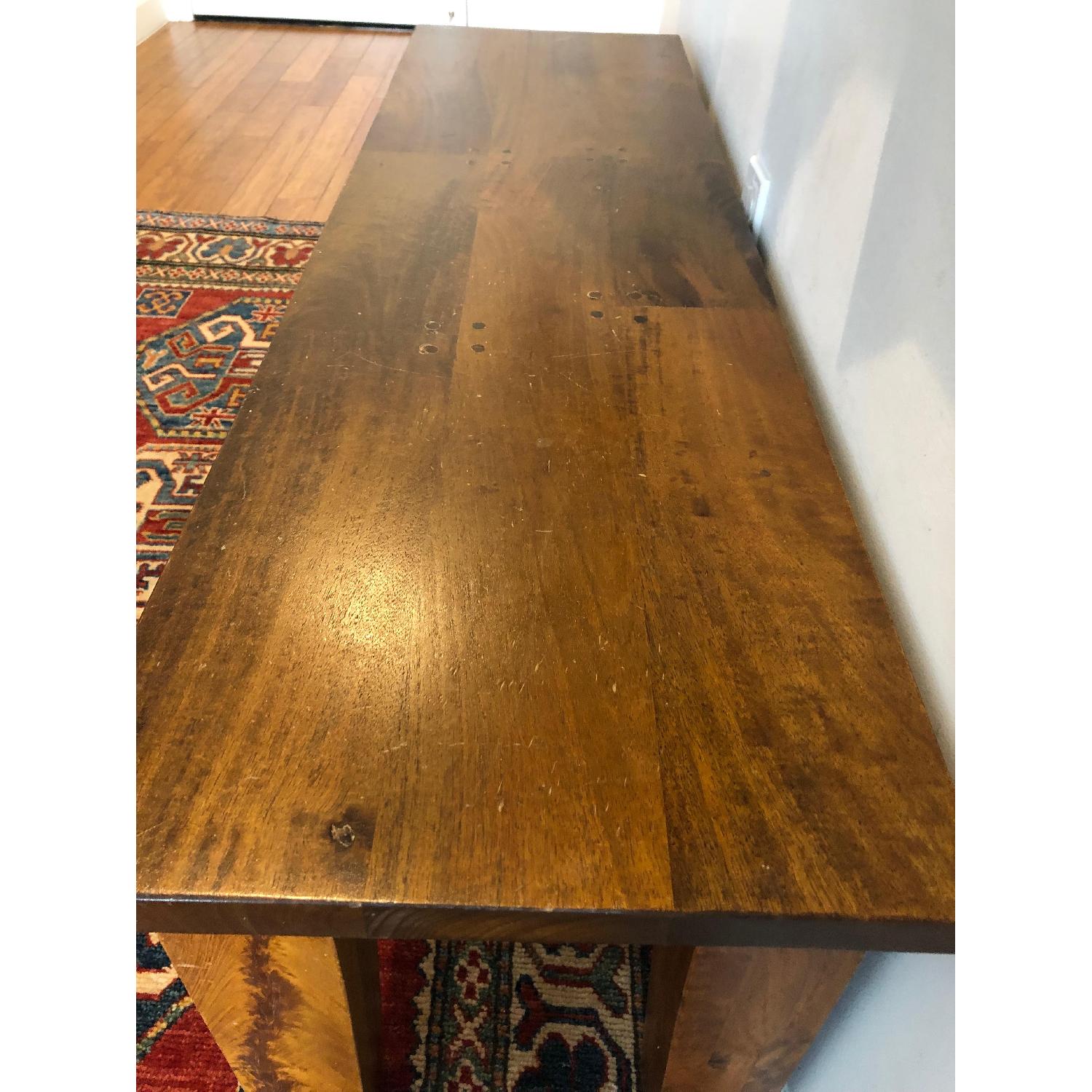 Crate & Barrel Basque Wood Bench - AptDeco