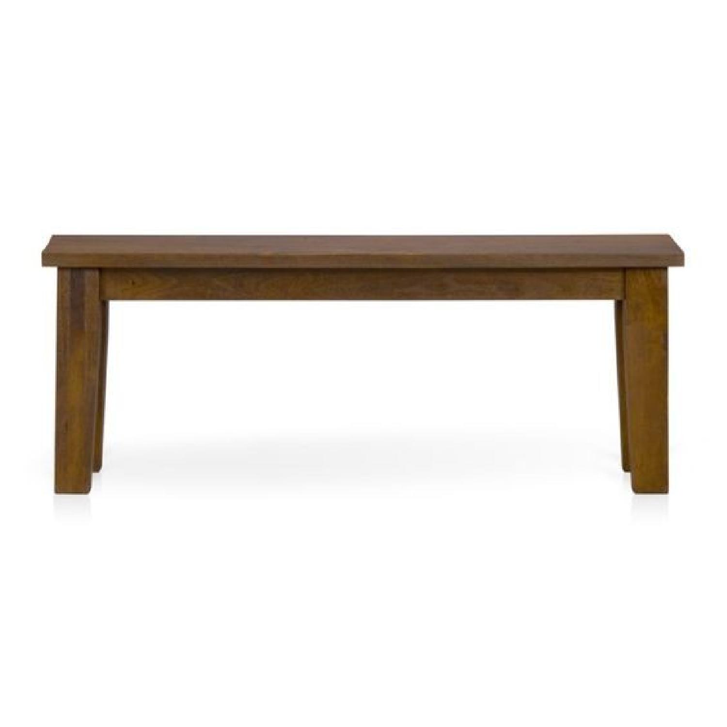 Crate & Barrel Basque Wood Bench - AptDeco