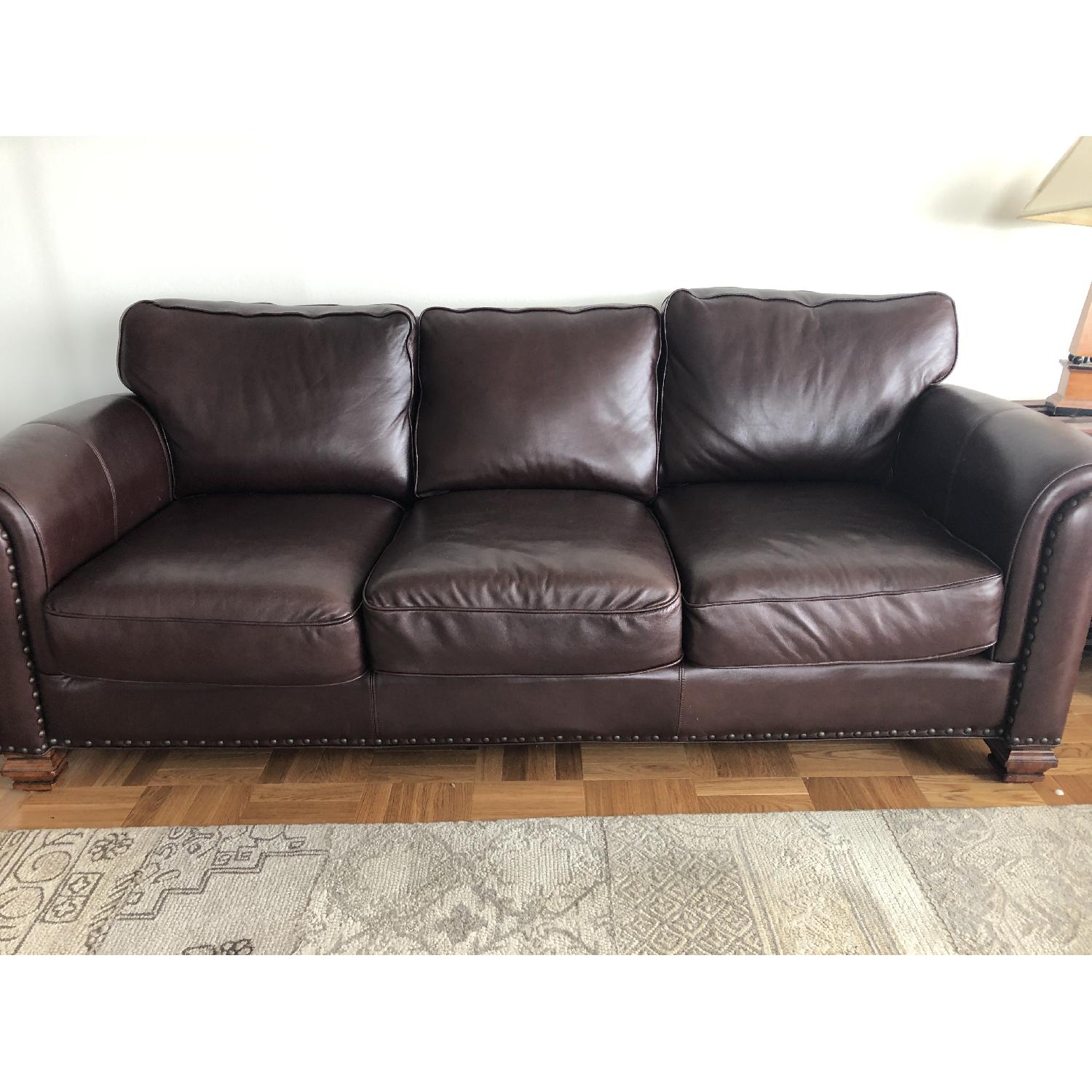Ralph Lauren Stanmore Leather Sofa - AptDeco