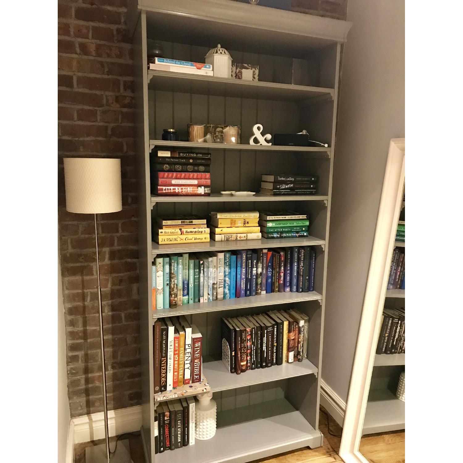 Ikea Liatorp Gray Bookcase - AptDeco
