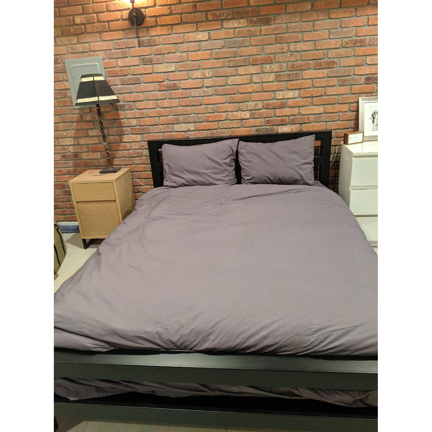 CB2 City Block Queen Size Bed Frame - AptDeco