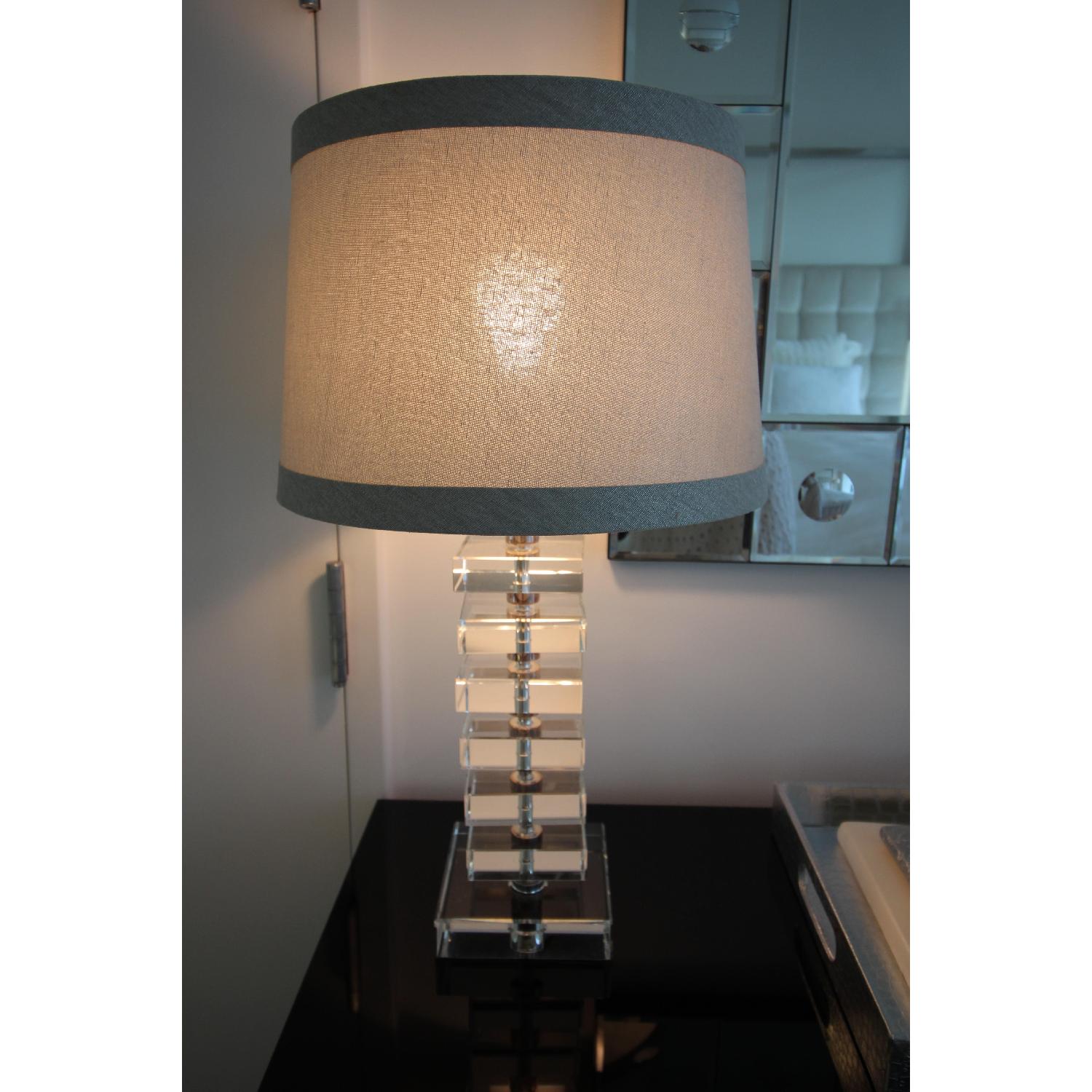 Crate & Barrel Sasha Crystal Table Lamps - AptDeco