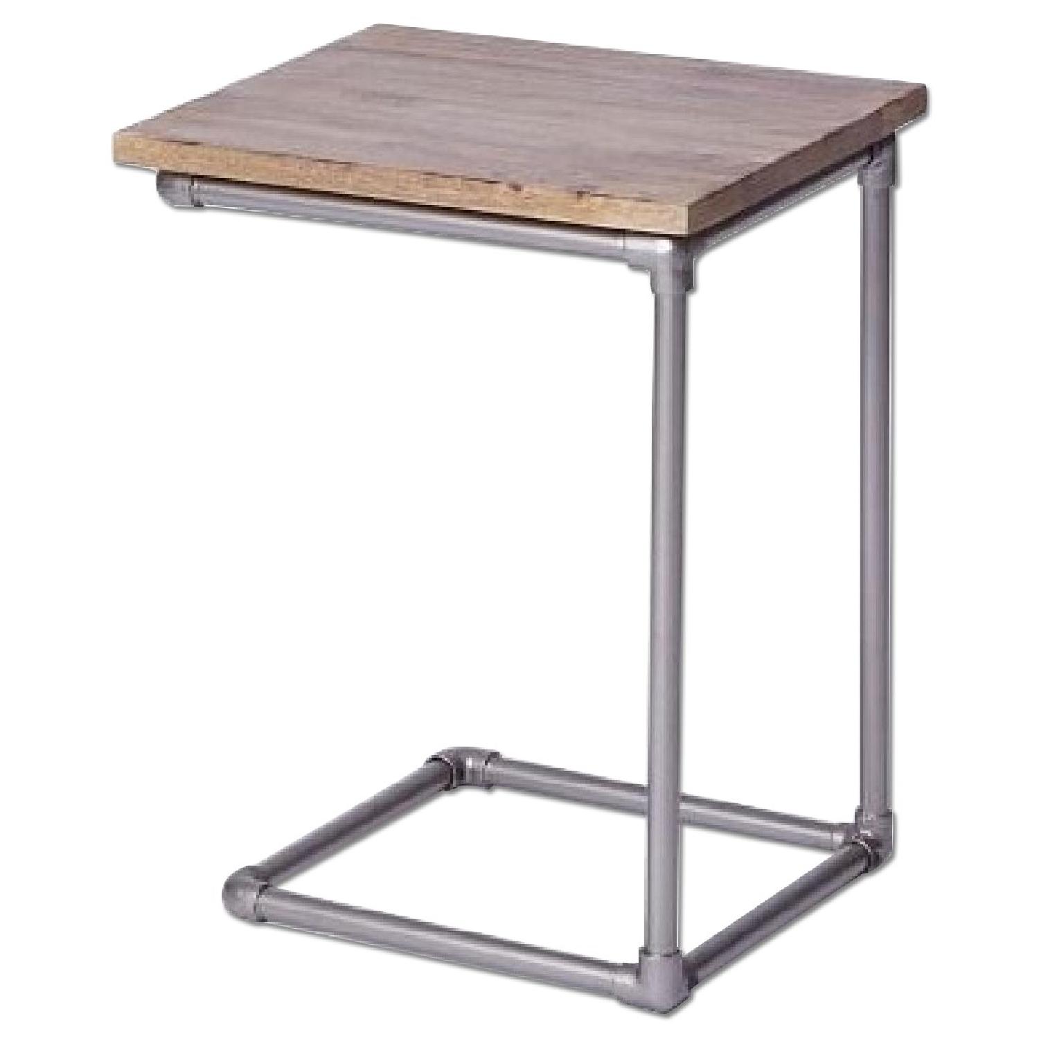 West Elm Pipe Side Table - AptDeco