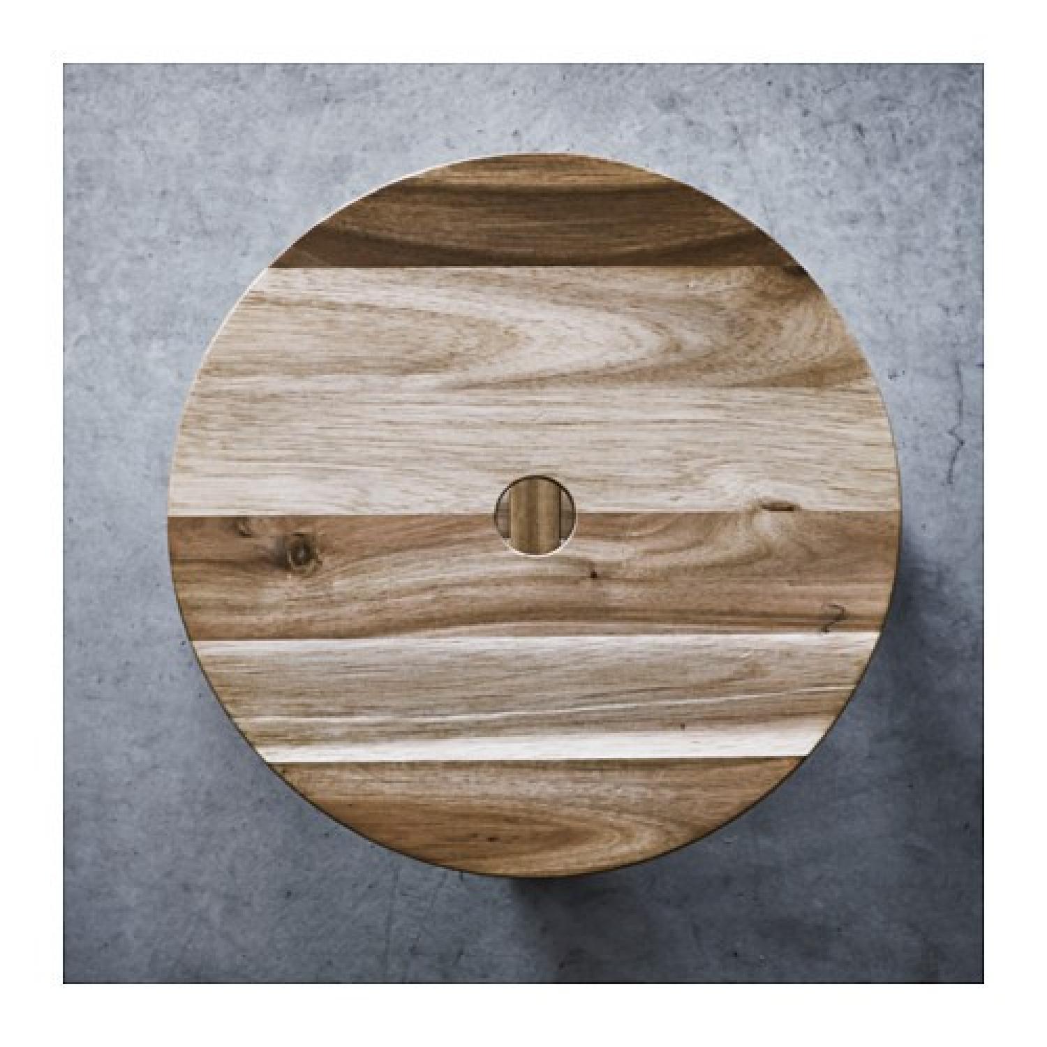 Ikea Skogsta Stool in Acacia - AptDeco