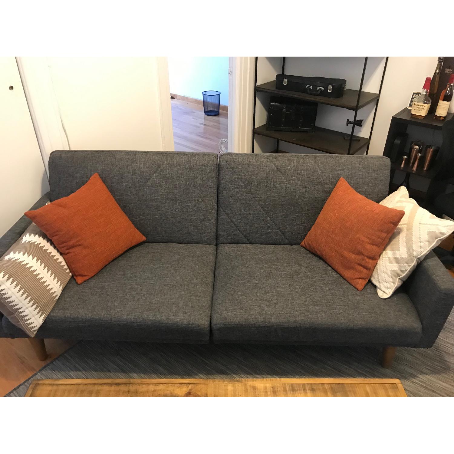 Langley Street Cobbs Grey Convertible Sofa