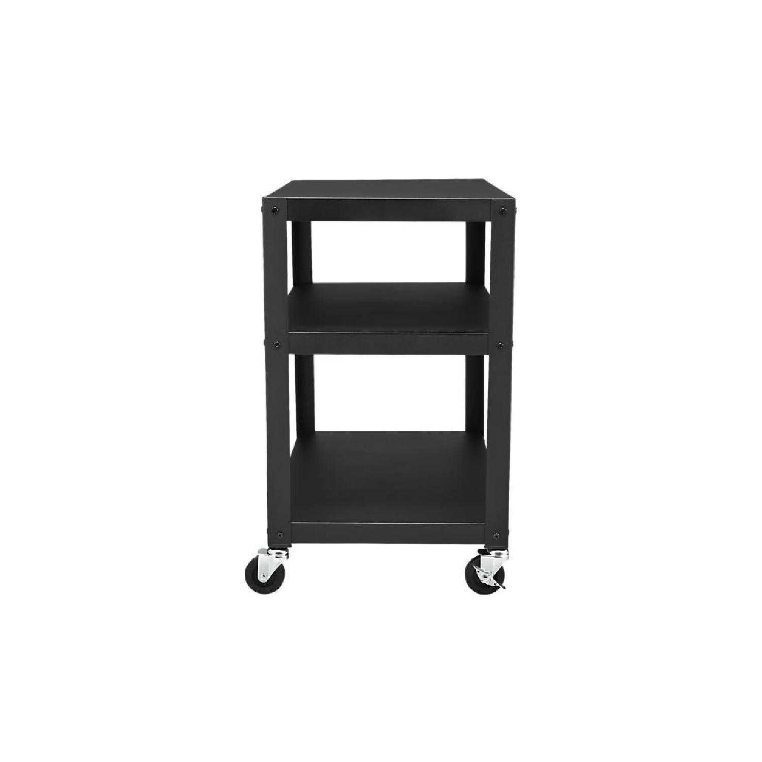 CB2 Go-Cart Dark Gray Rolling Cart - AptDeco