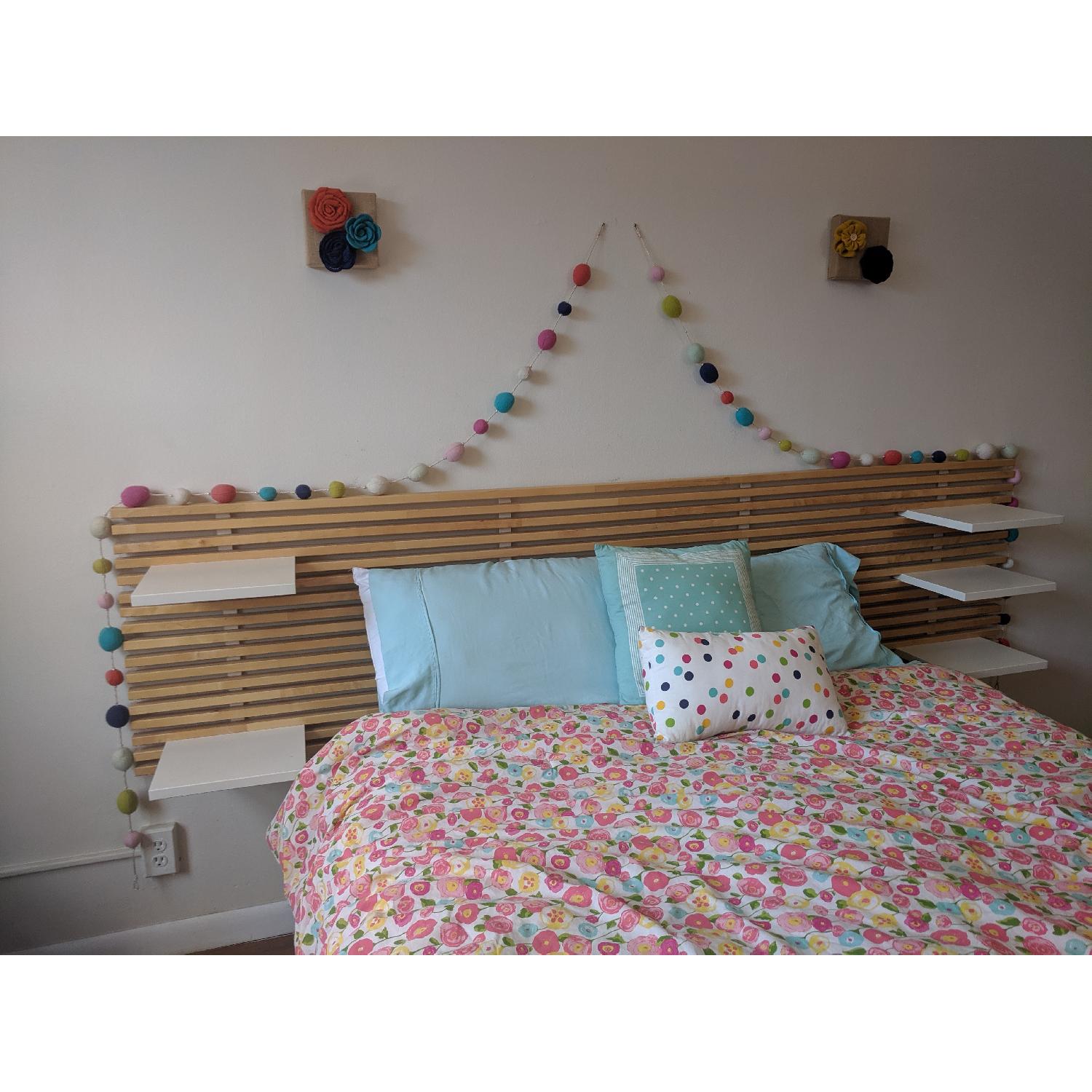 Ikea Mandal Headboard in Birch/White - AptDeco