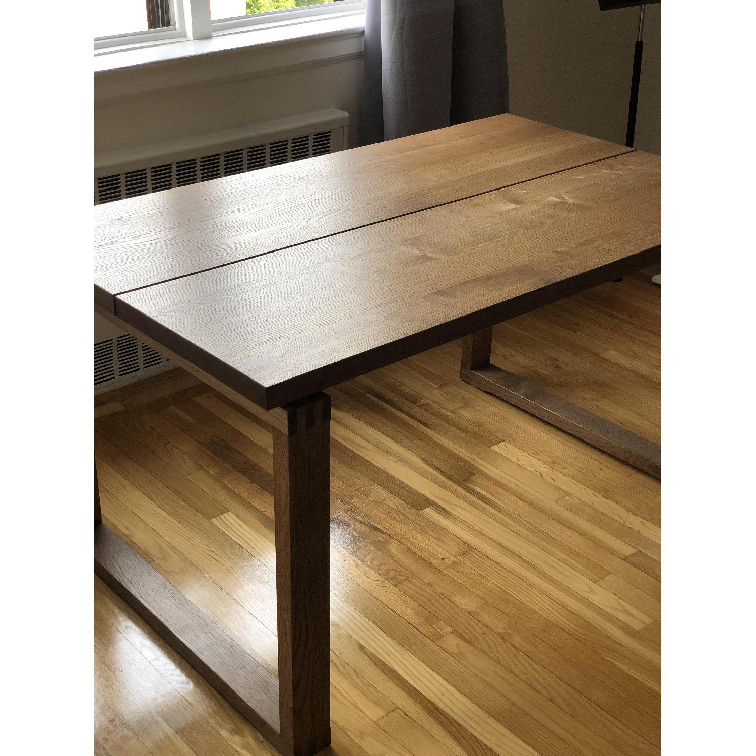Ikea Morbylanga Oak Veneer Dining Table - AptDeco