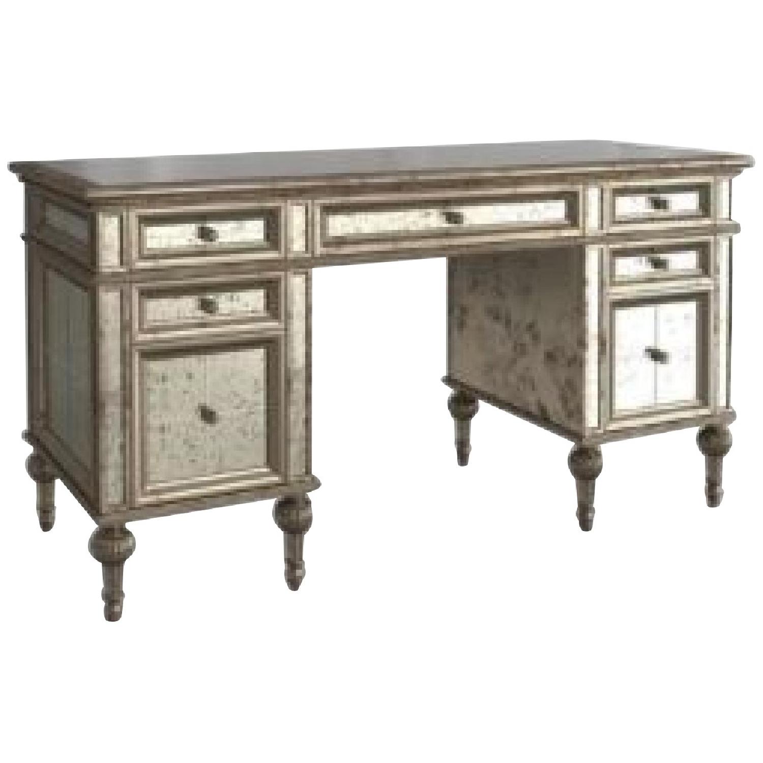 Horchow Antiqued Mirrored Desk