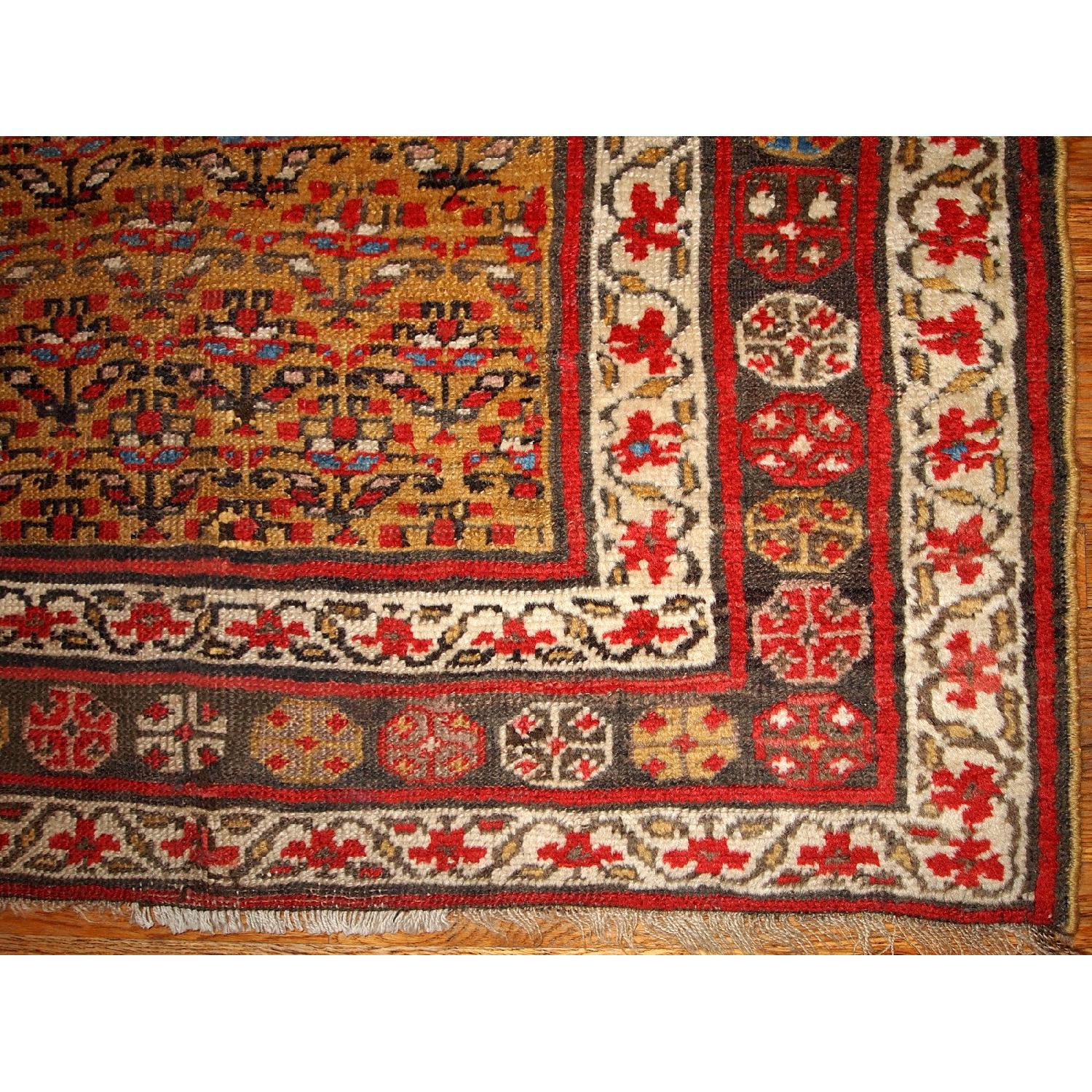 Antique Handmade Persian Kurdish Rug - AptDeco