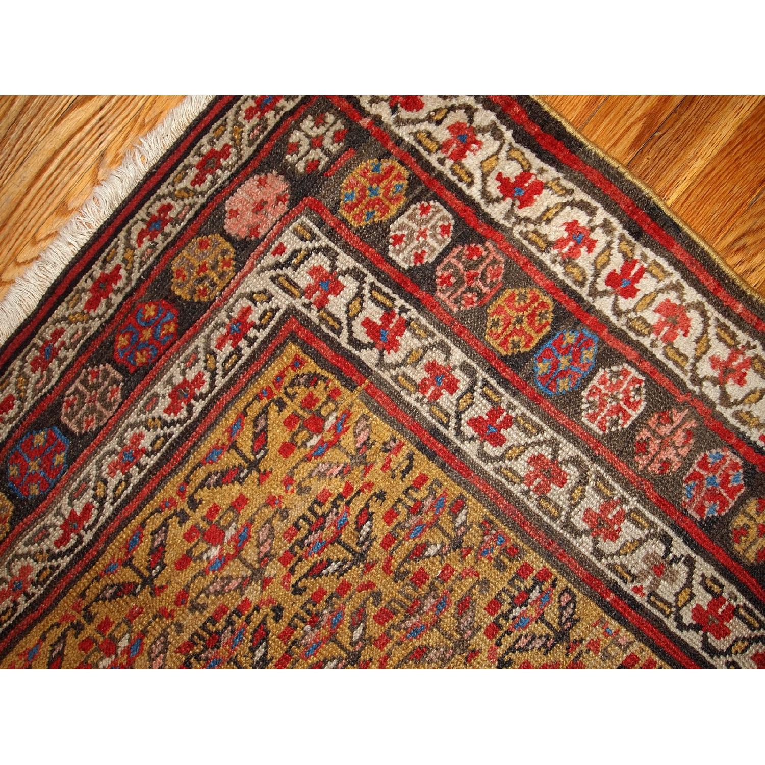 Antique Handmade Persian Kurdish Rug - AptDeco